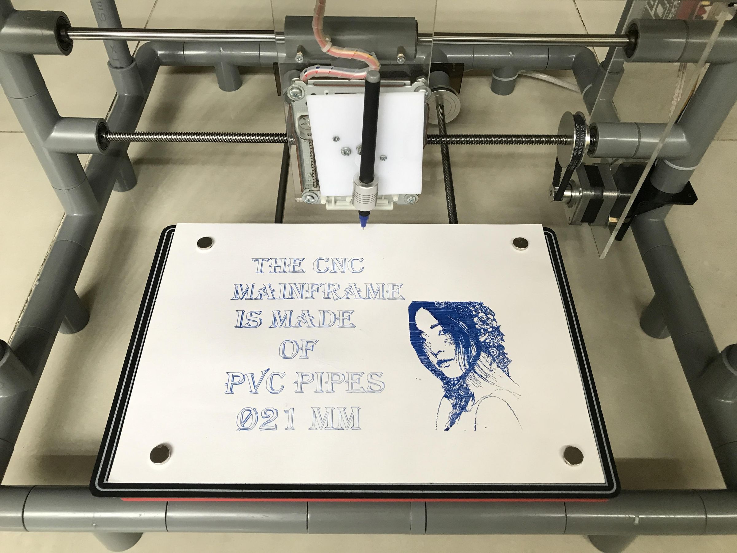 BUILD a PVC CNC PLOTTER IN a SIMPLE WAY : 11 Steps (with Pictures ...