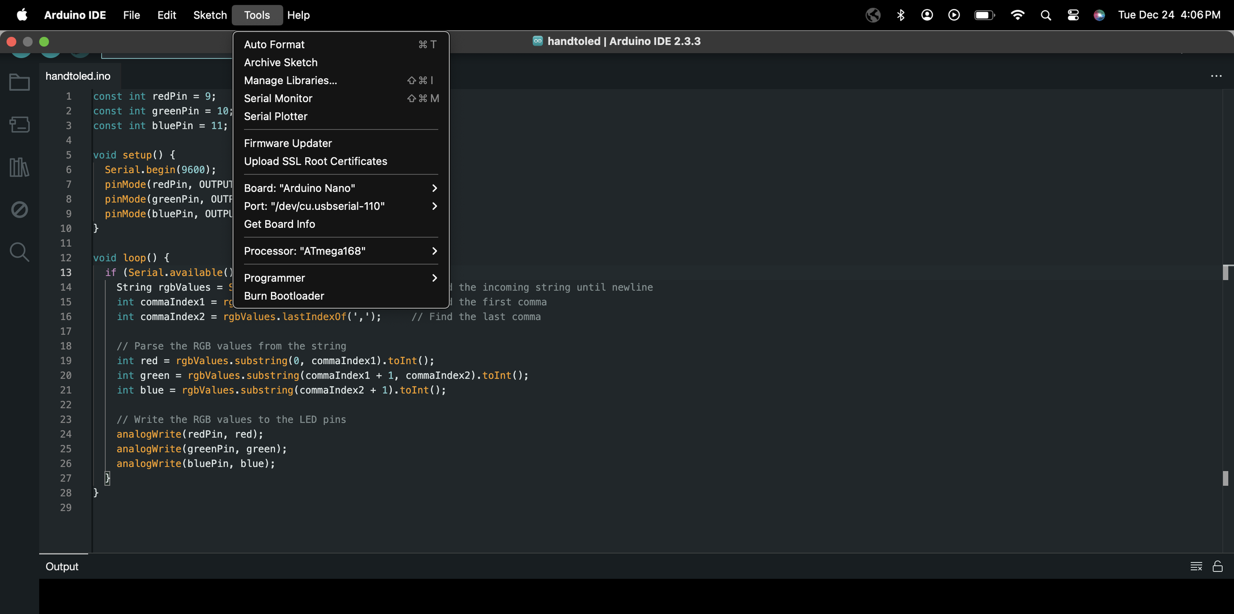 Hand Tracking With Media Pipe and Arduino to Control the Color of an ...