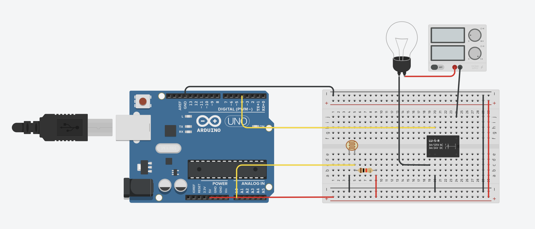 Arduino Relay Activated Lamp : 6 Steps - Instructables