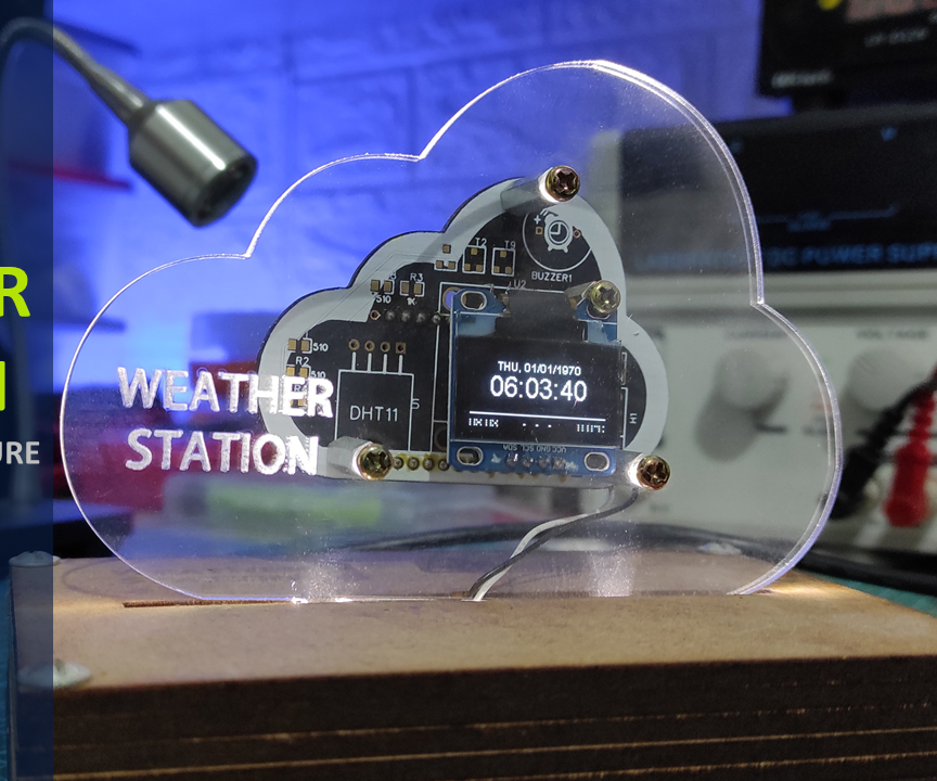 Desktop Weather Station (Wifi Updates) : 7 Steps (with Pictures ...
