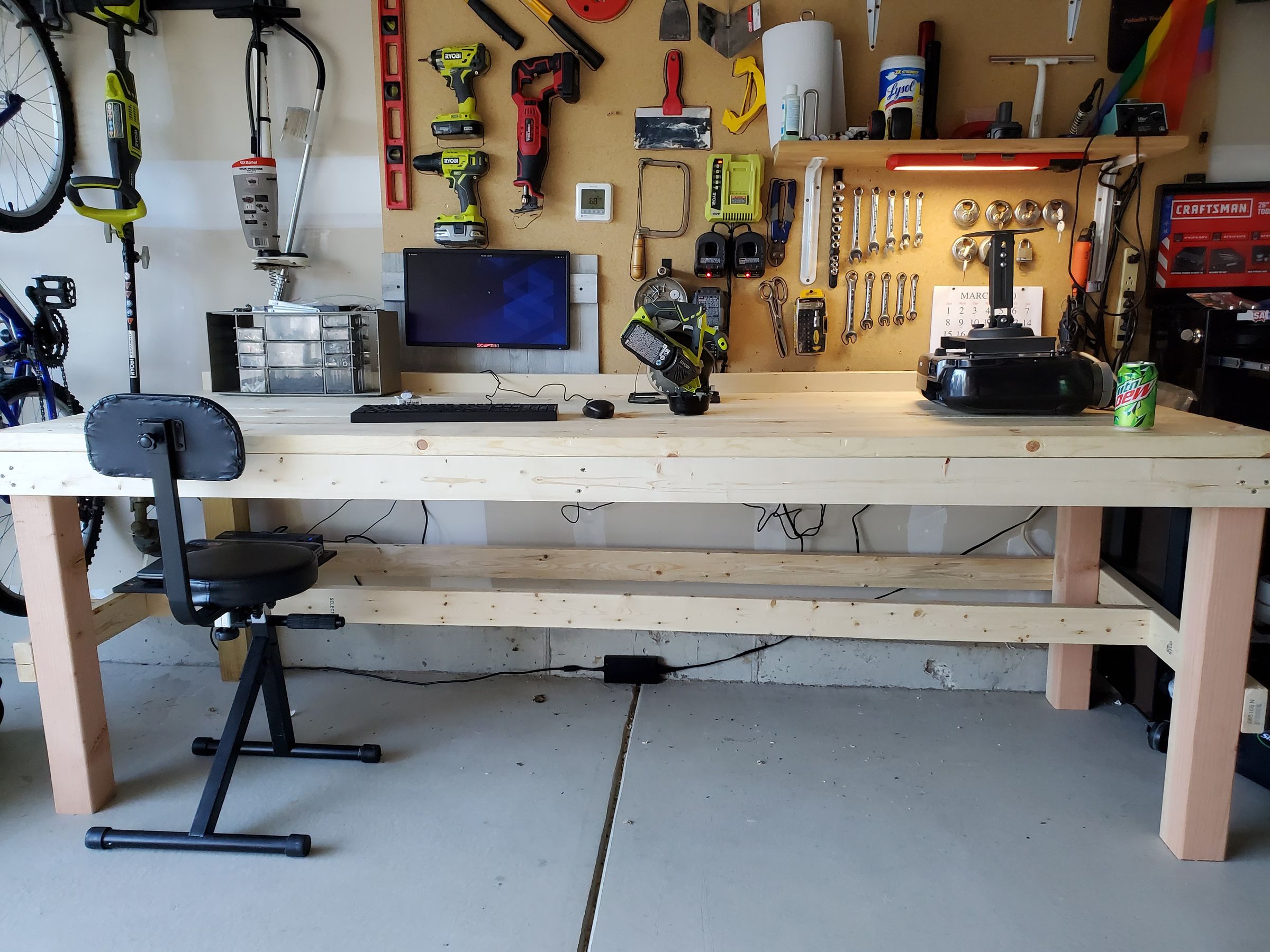 How to Build a Sturdy Workbench Inexpensively : 5 Steps (with Pictures ...