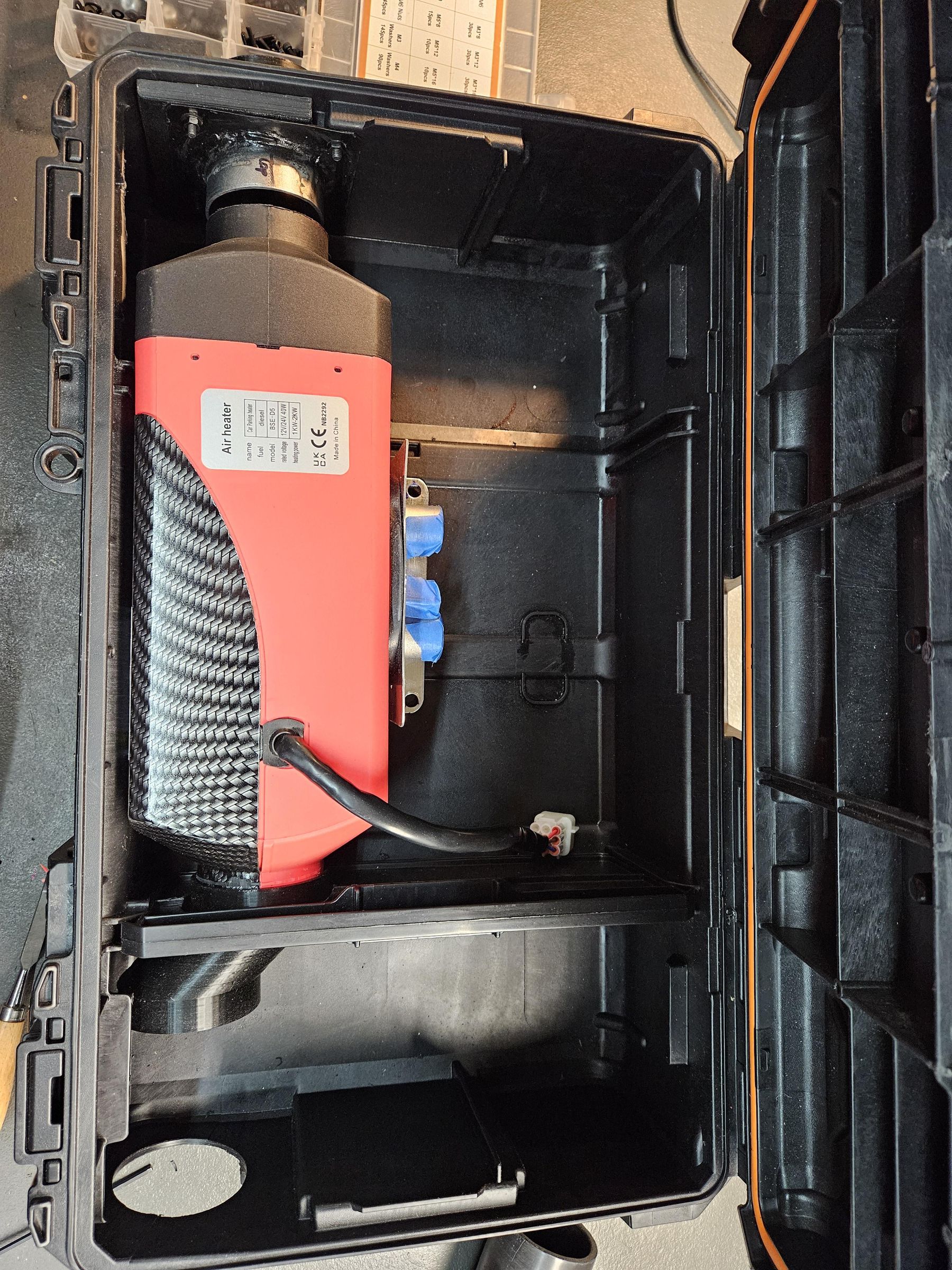 DIY All-in-One Diesel Heater Unit in a Ridgid Case : 11 Steps (with ...