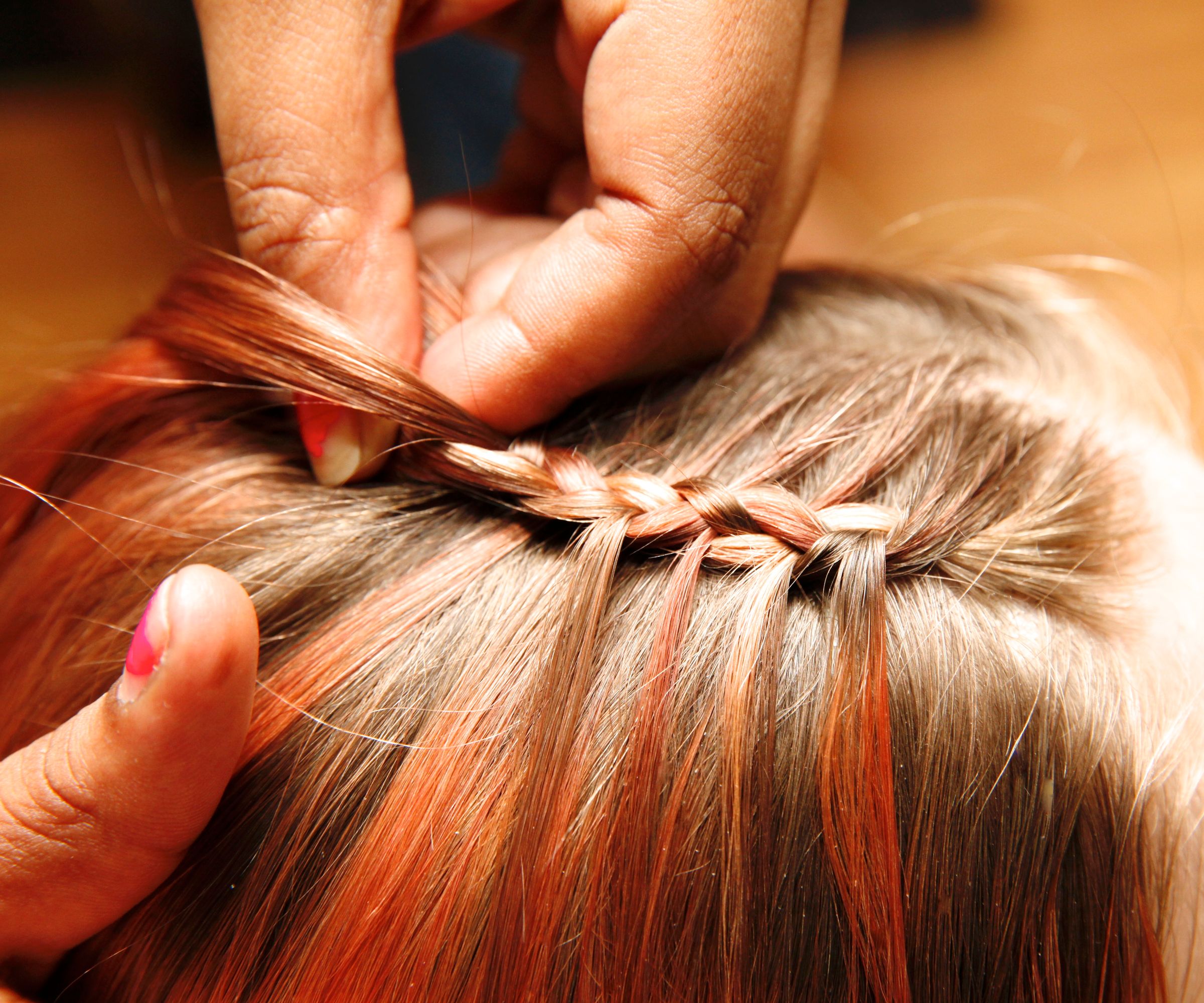 How to Do a Double Waterfall Braid : 4 Steps (with Pictures ...