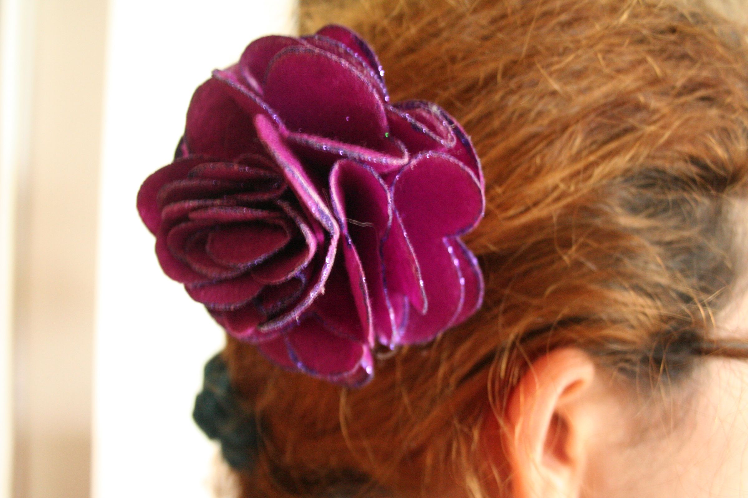 Purple Flower Hair Clip : 4 Steps (with Pictures) - Instructables