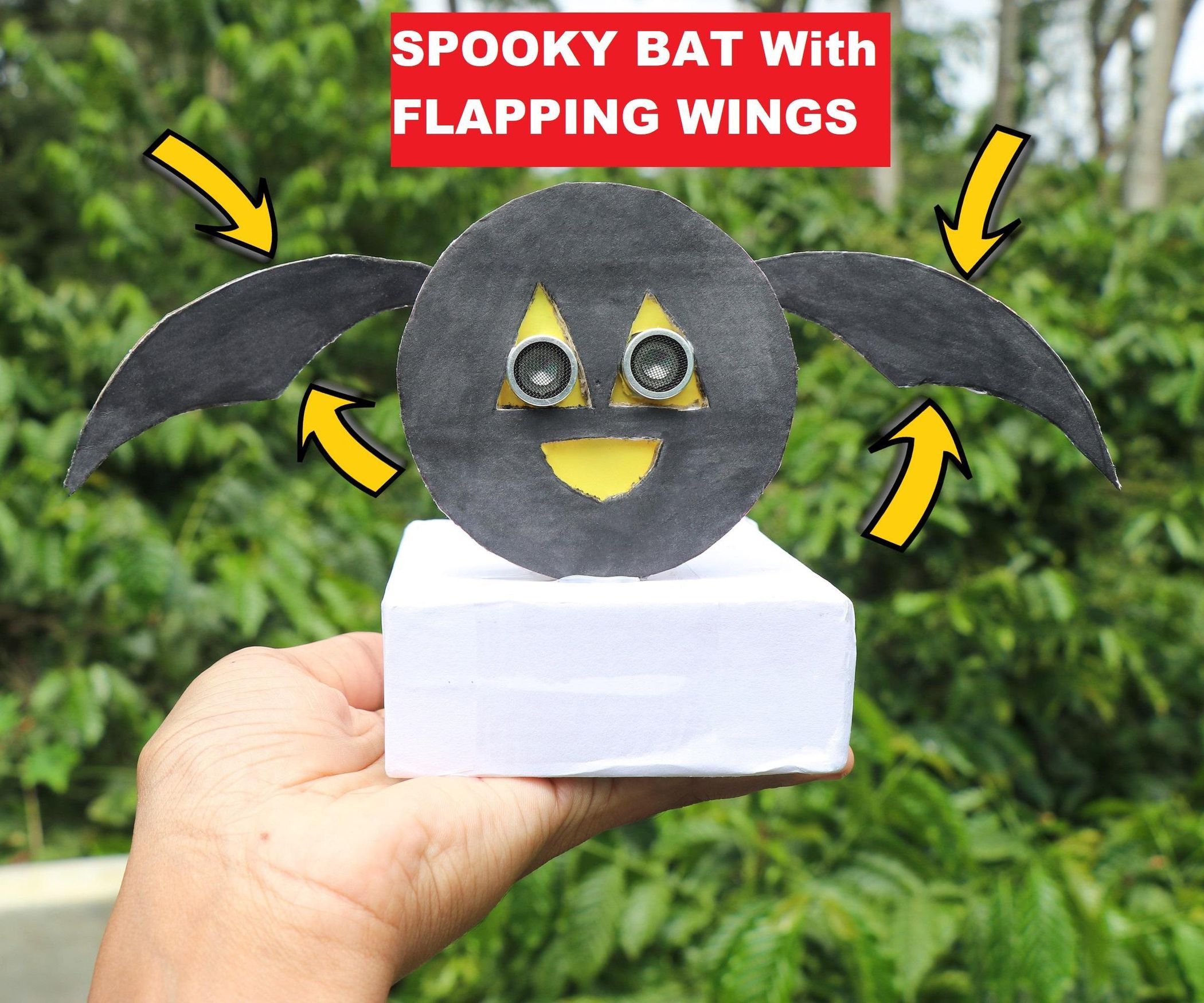 Make Spooky Halloween Bat With Flapping Wings : 8 Steps (with Pictures) - Instructables