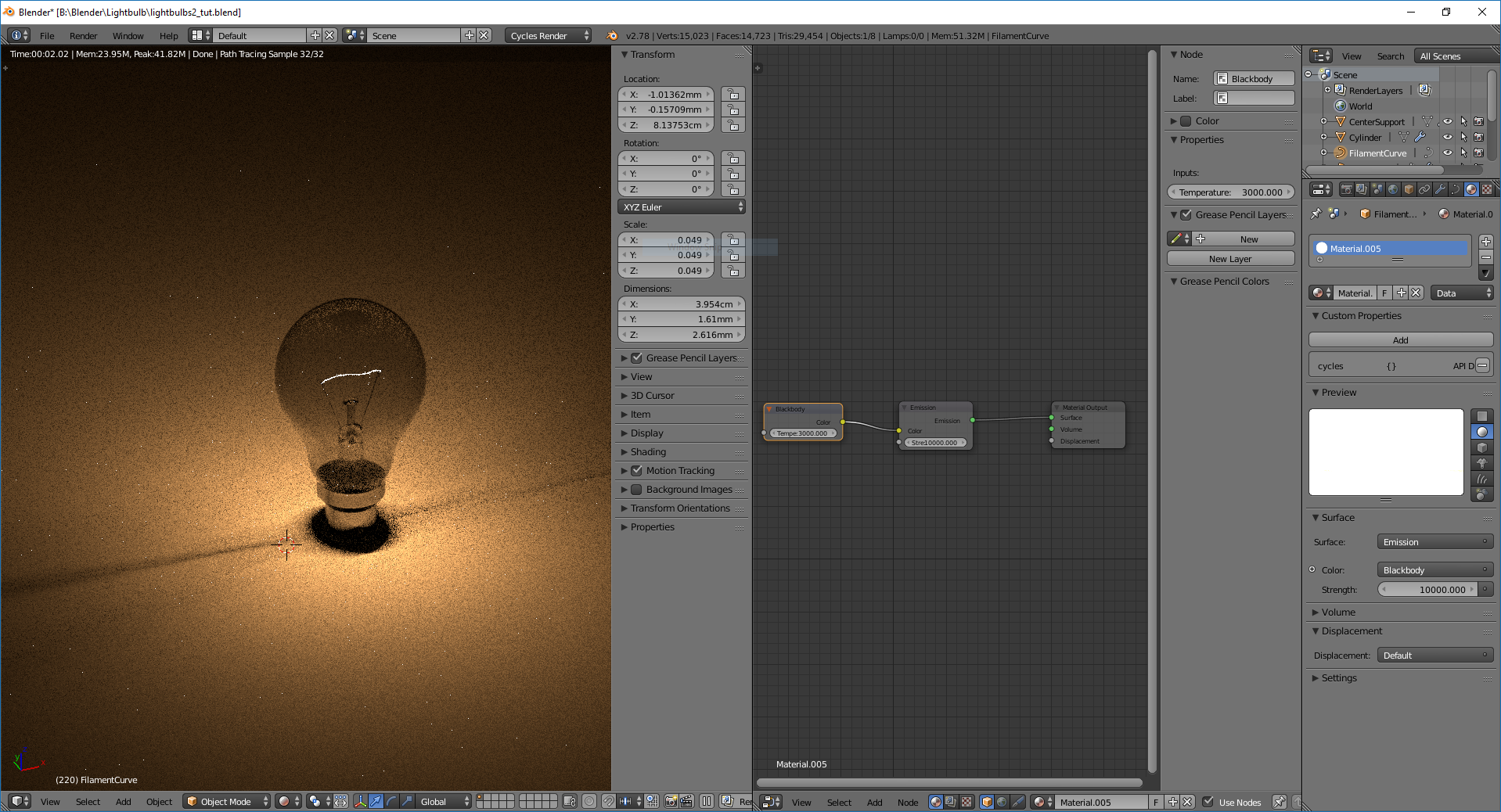Modeling and Rendering a Light Bulb in Blender : 7 Steps (with Pictures ...