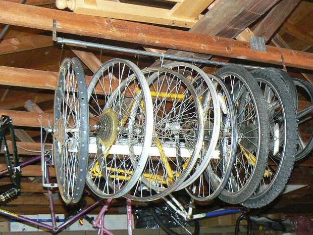 Does anyone have clever ideas for storing/organizing wheels for xbike ...