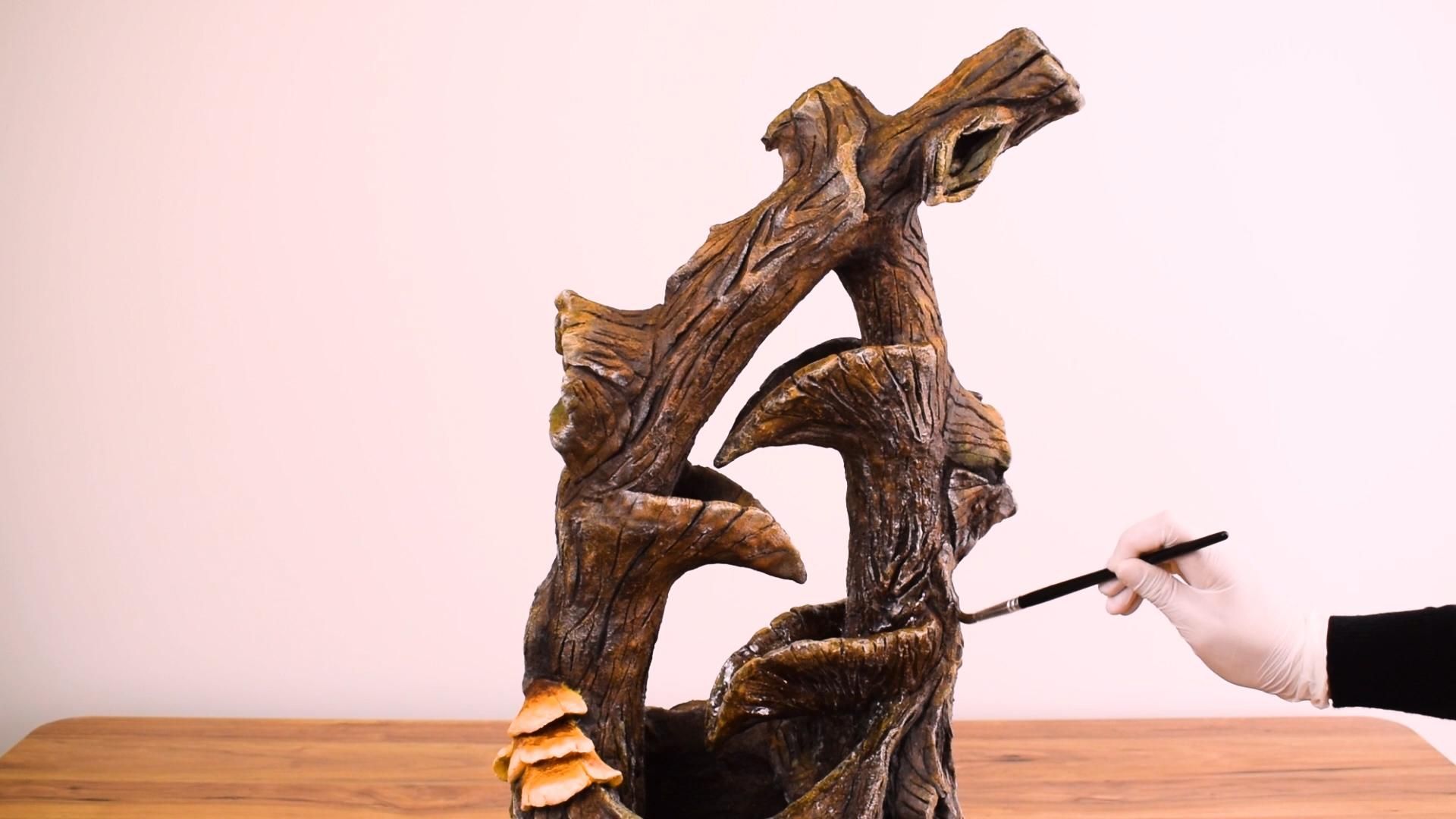 Concrete Tree Fountain - Faux Bois : 9 Steps (with Pictures ...