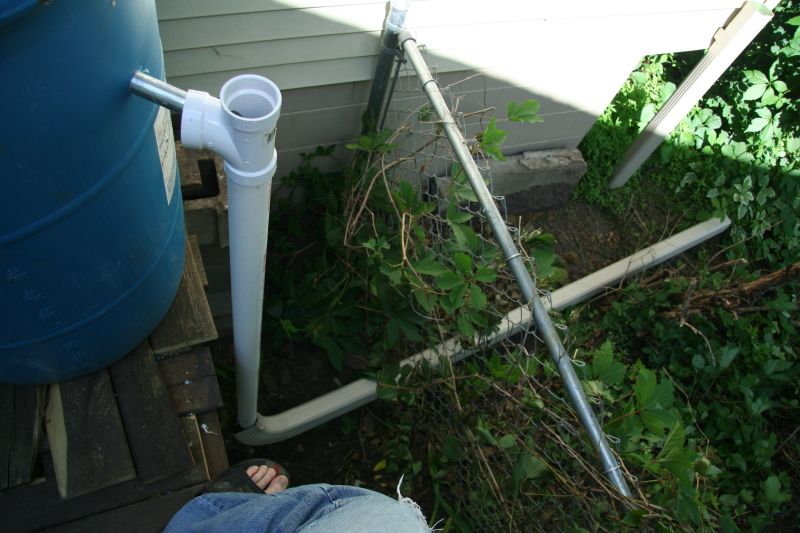 Rain Water Collector Water Tower W/ Automatic Overflow : 6 Steps ...