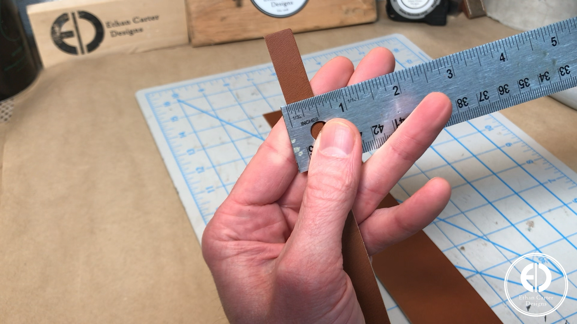 How to Make Patterned Leather (and Use It to Make a Clock and Mirror ...