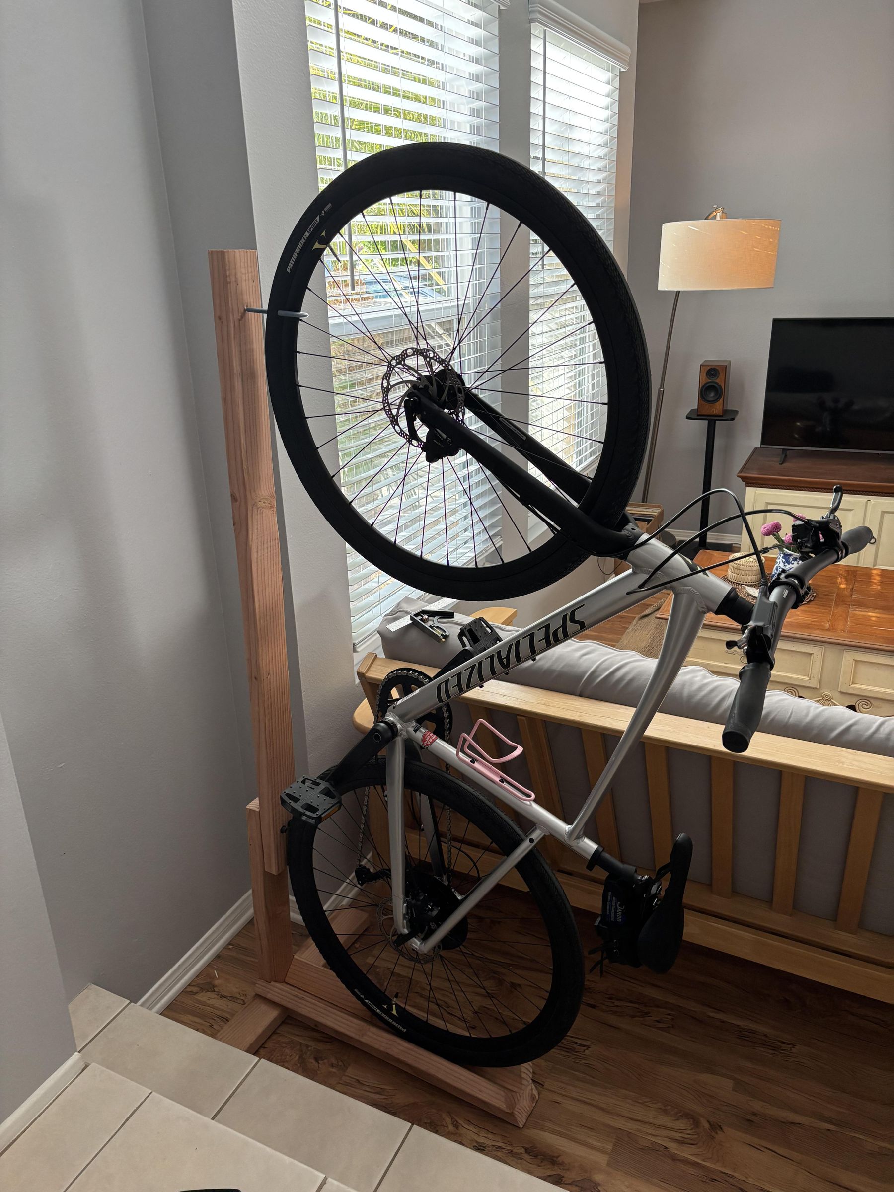 Adjustable Free-standing Indoor Bike Stand : 18 Steps (with Pictures ...