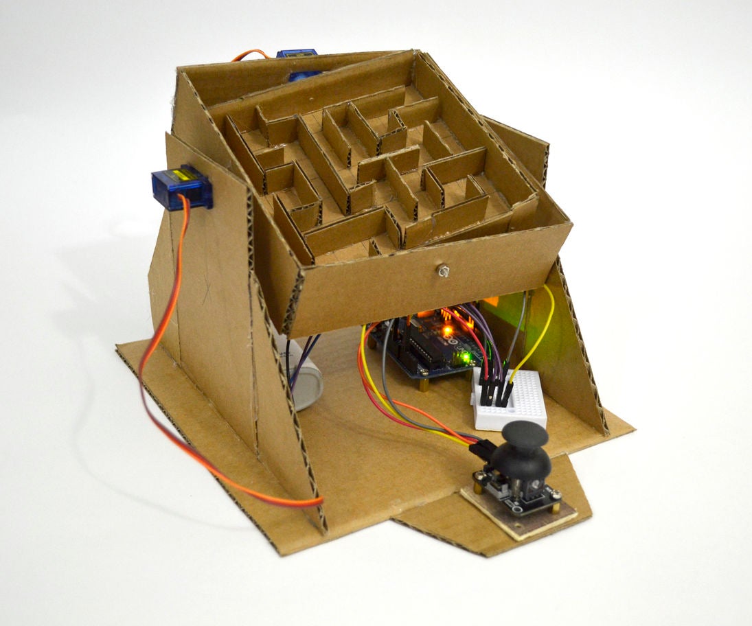 Arduino Marble Cardboard Maze Labyrinth : 6 Steps (with Pictures) - Instructables