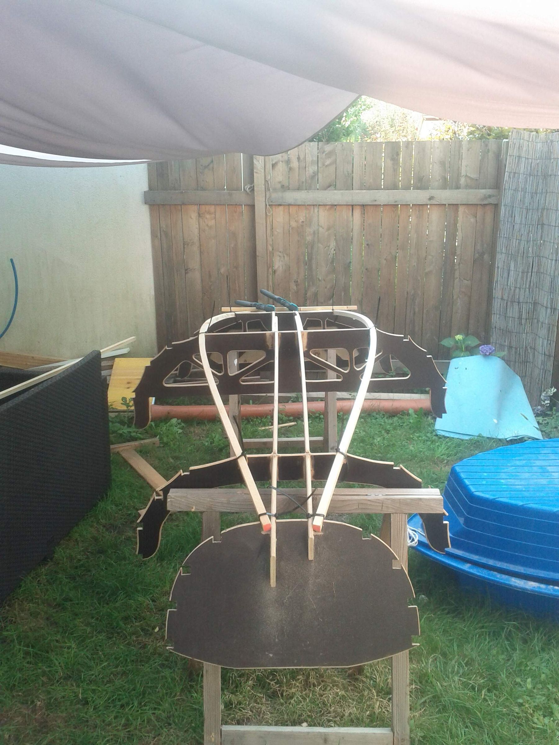 240cm Skin on Frame Sailing Pram With Mirage Drive : 7 Steps (with ...