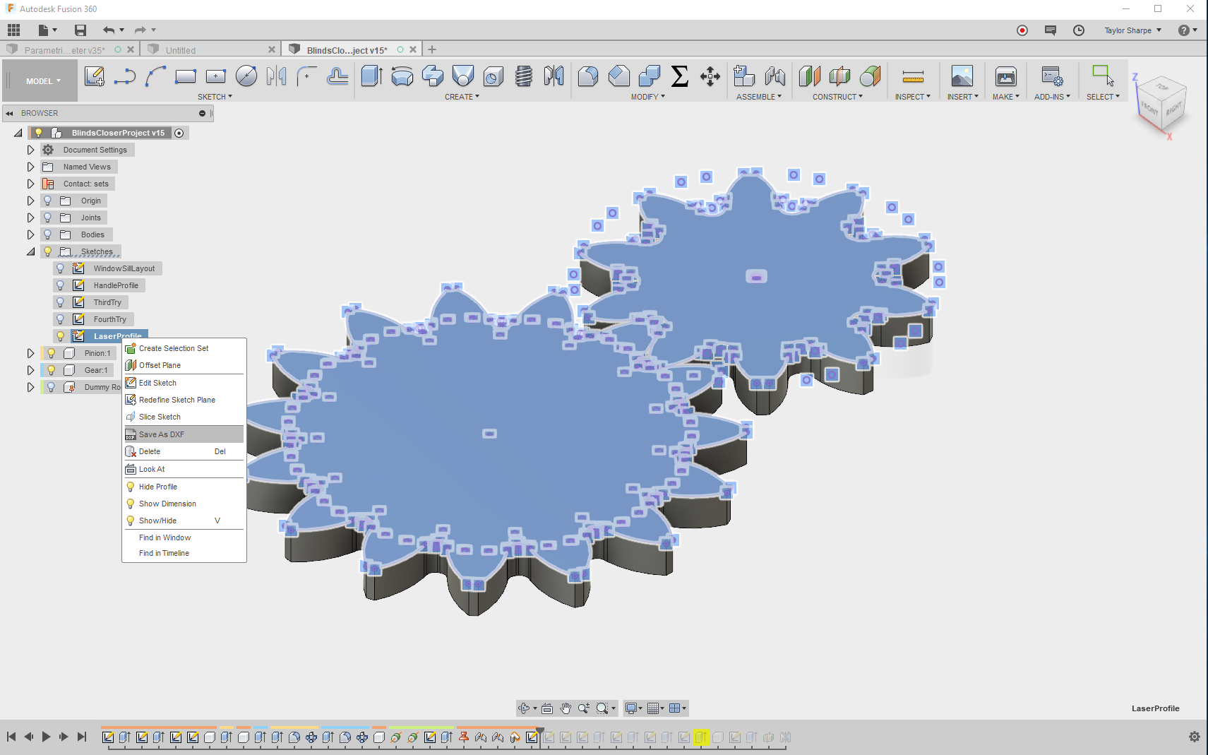 Exporting a .dxf File From Fusion 360 (for Laser, Waterjet) : 3 Steps ...