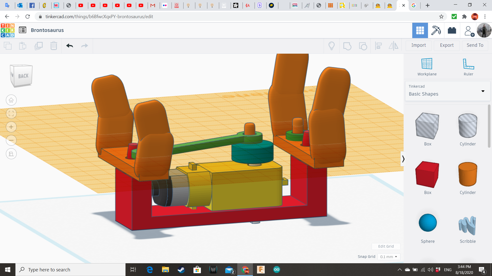 Tinkercad Robotics for School: Create TWO Walking Machines! : 27 Steps ...