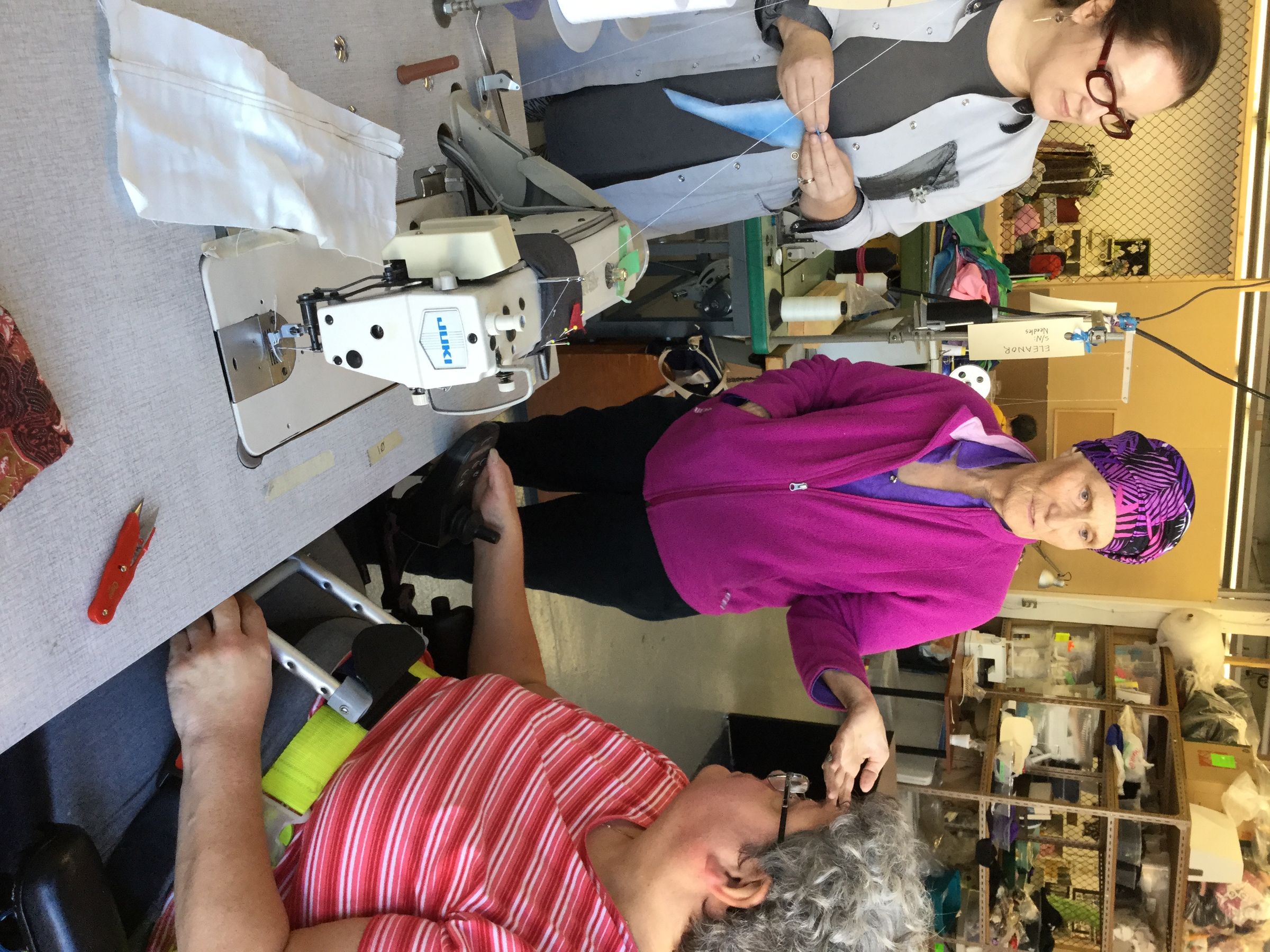 Using an Industrial Sewing Machine, From a Wheelchair : 4 Steps (with ...