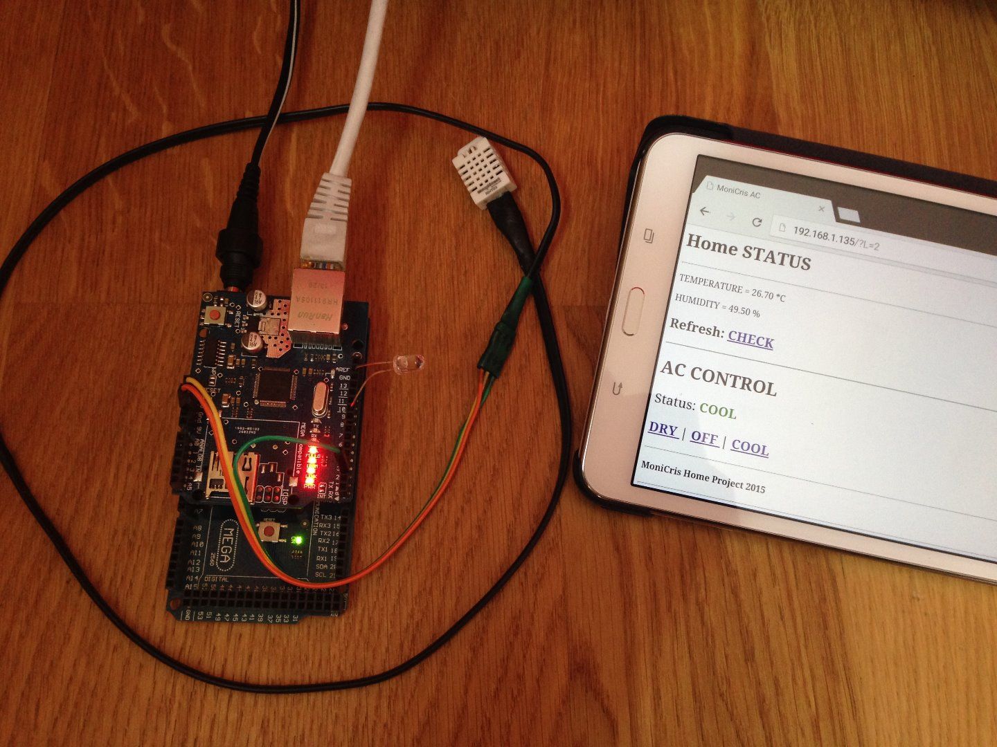 Air Conditioning Web Controlled by Arduino : 4 Steps (with Pictures ...
