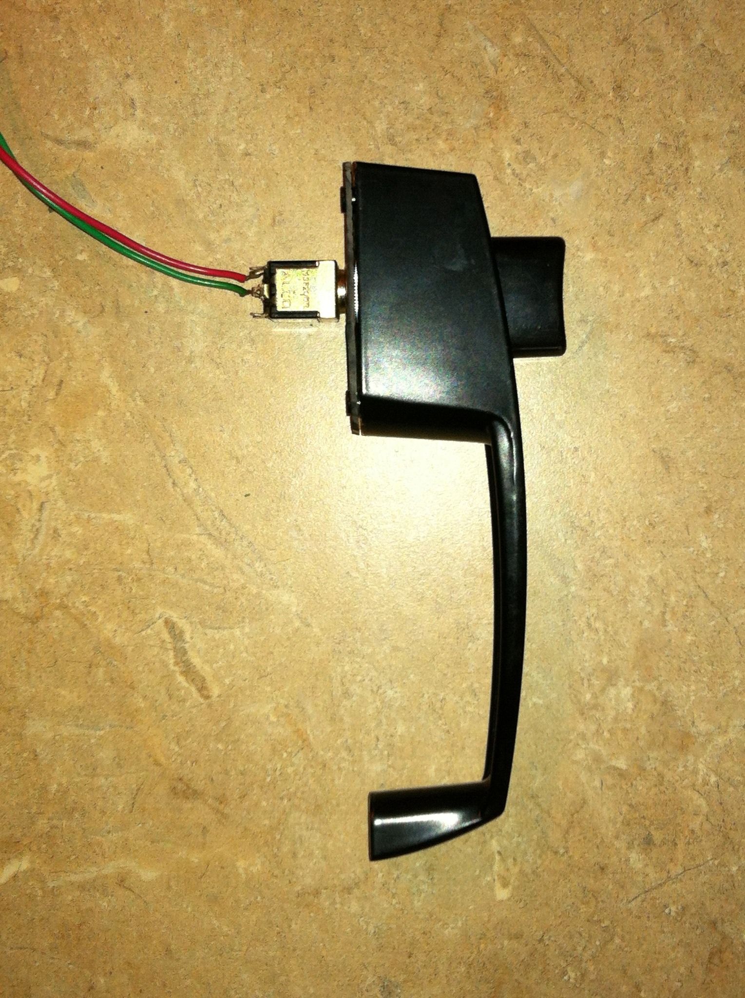 Screen Door Handle, Converted to an Electric Door Handle/Switch. : 3 ...