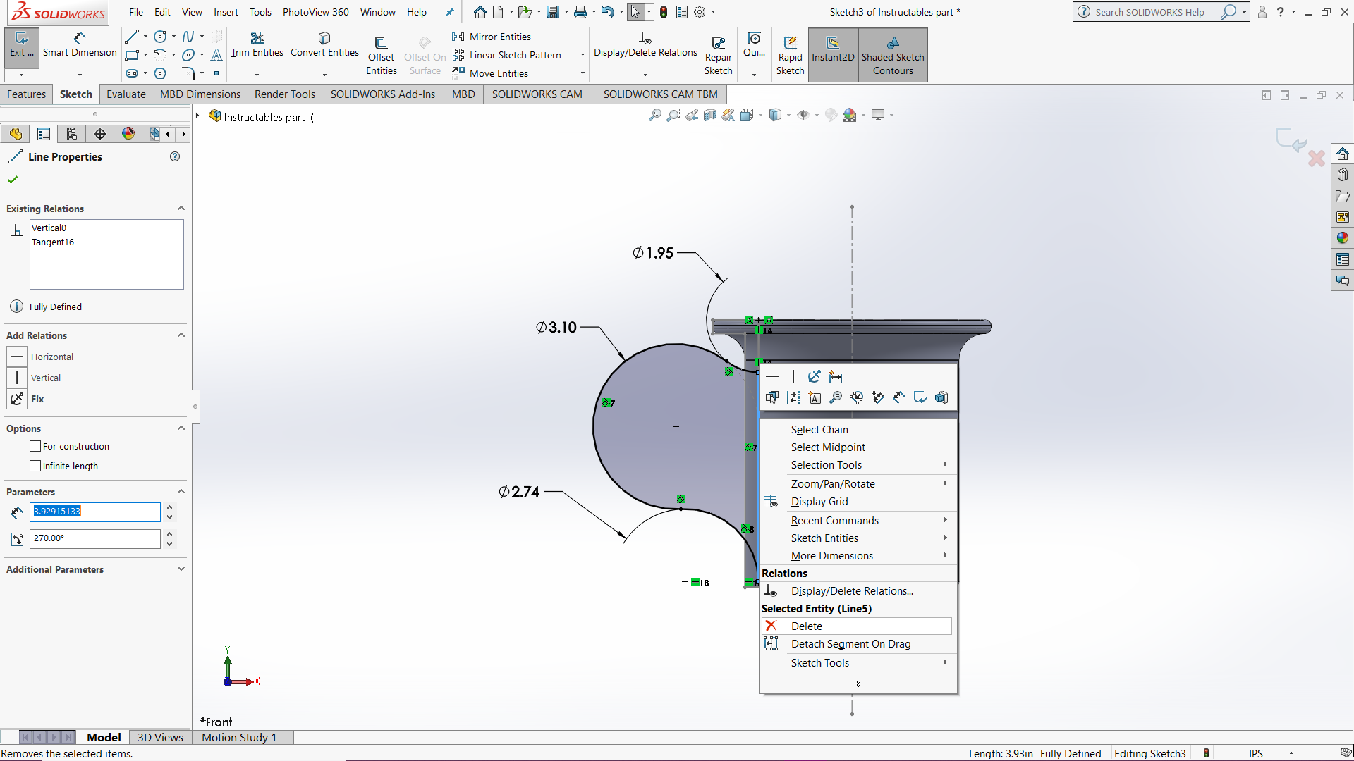 Differentiating Between the Sweep and Loft Commands on Solidworks 2020 ...