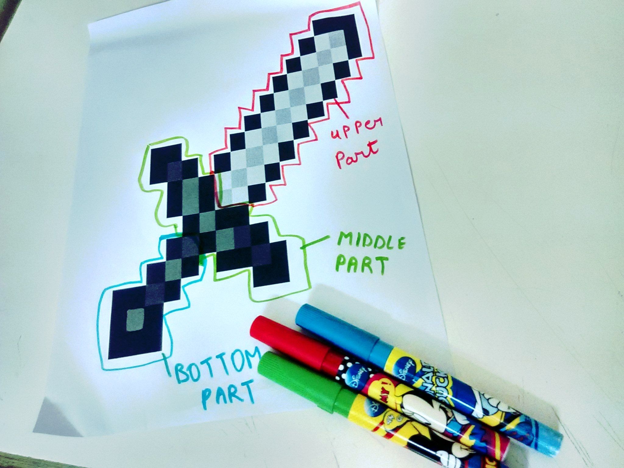 LIFE SIZE MINECRAFT SWORD WALL PIECE. : 10 Steps (with Pictures ...