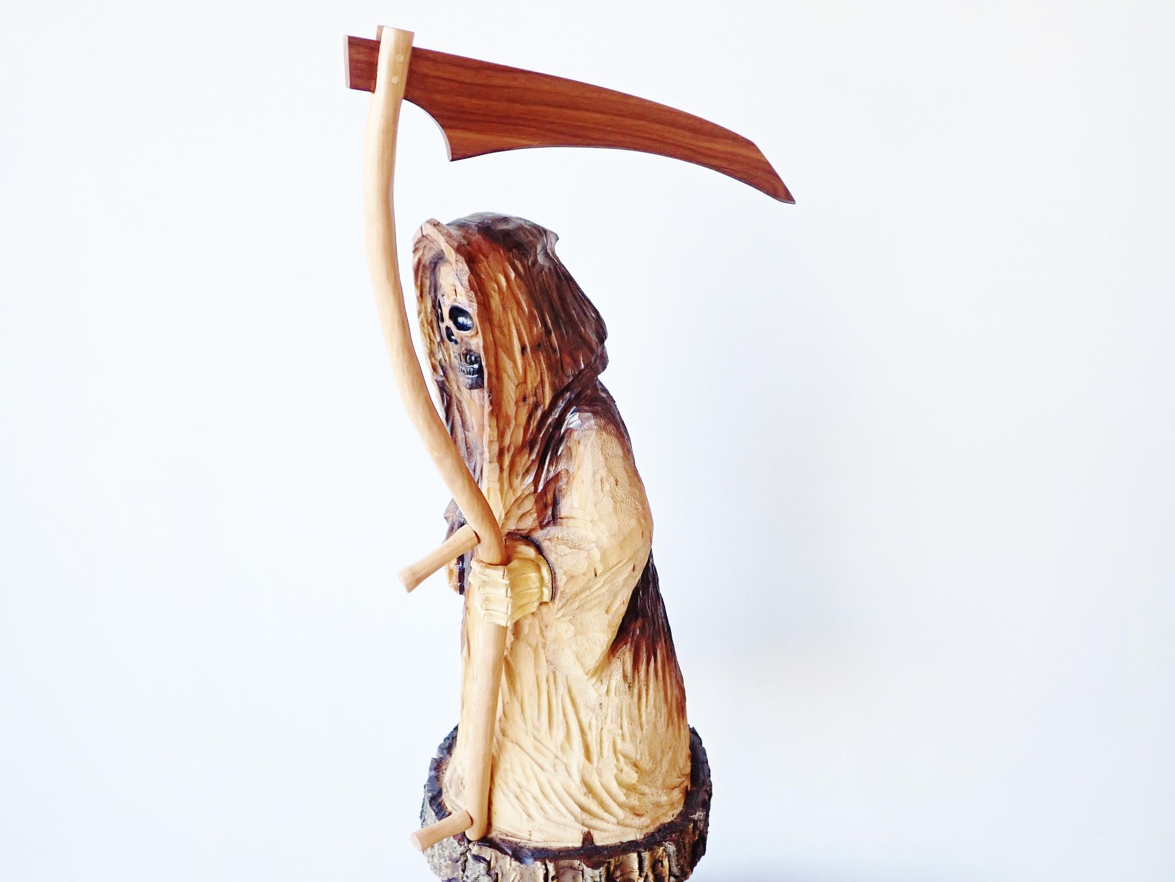 Grim Reaper Carved From a Walnut Log : 17 Steps (with Pictures ...