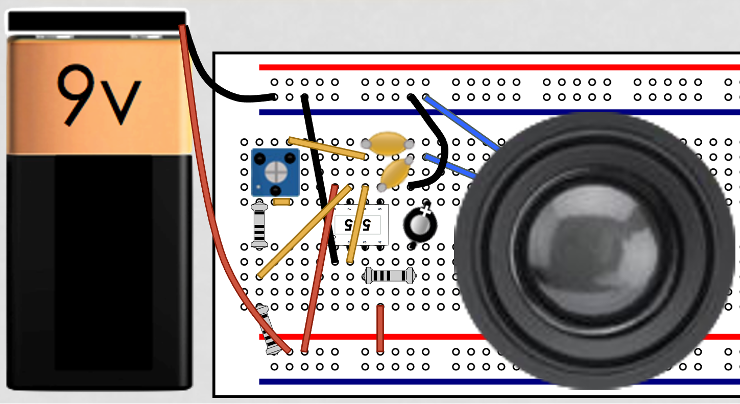 Frequency Changing Speaker With 555timer : 4 Steps - Instructables
