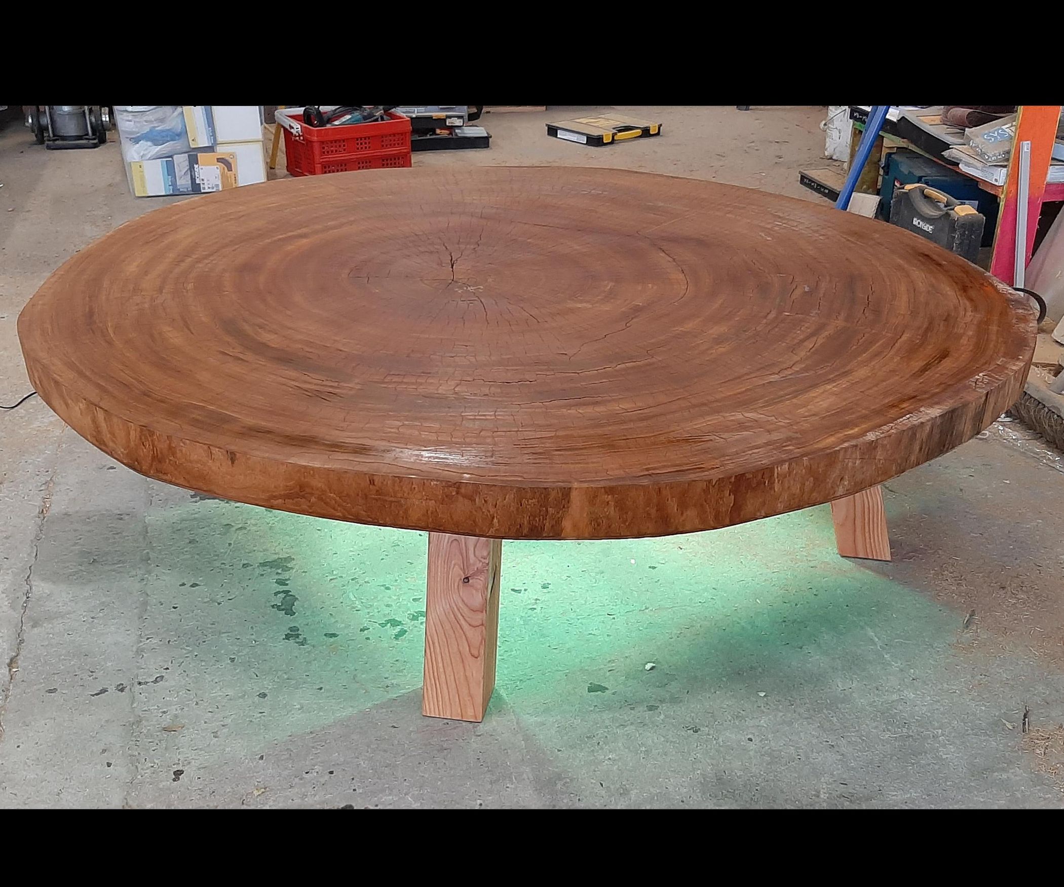 Tree Slab Lounge Table With Rgb Led Lights : 5 Steps (with Pictures ...