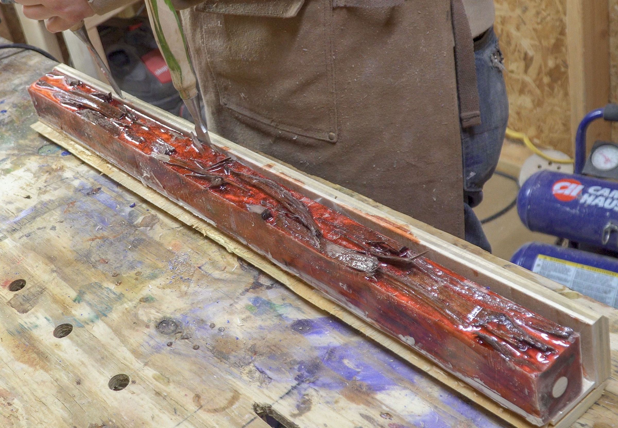 How to Make a Custom Hybrid Epoxy Pool Cue Using a Wood Lathe : 19 ...