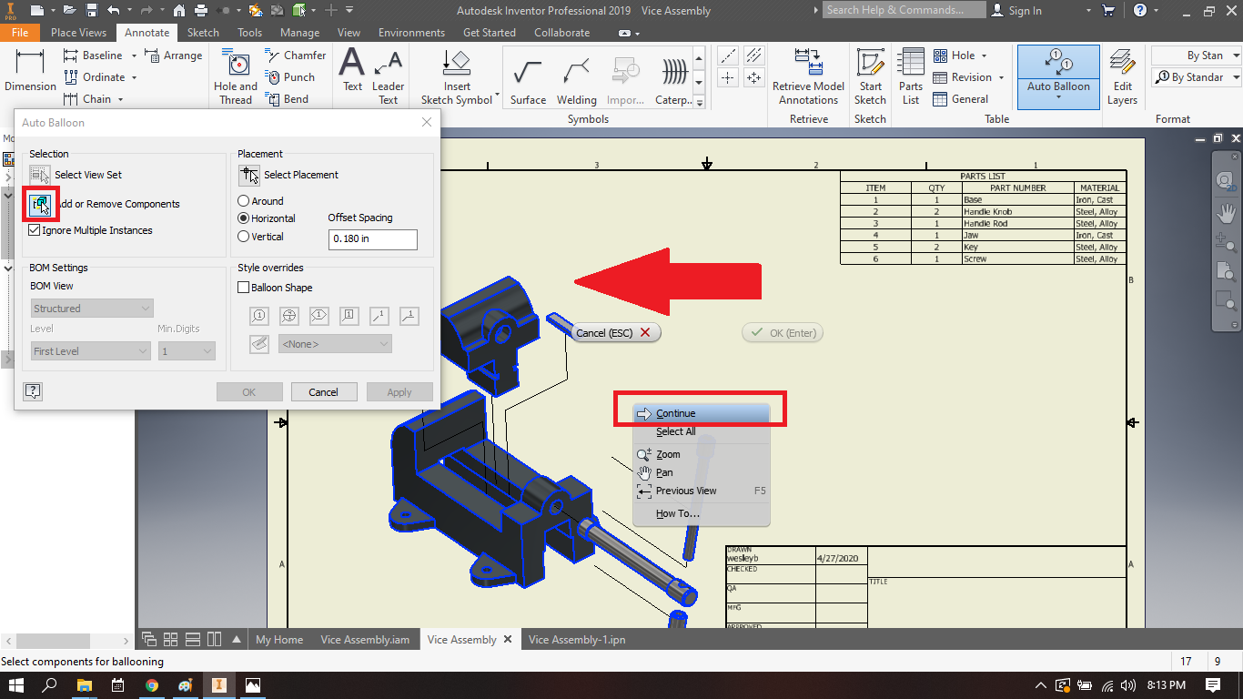 Inventor Assembly, Exploded Assembly, and Materials List : 31 Steps ...