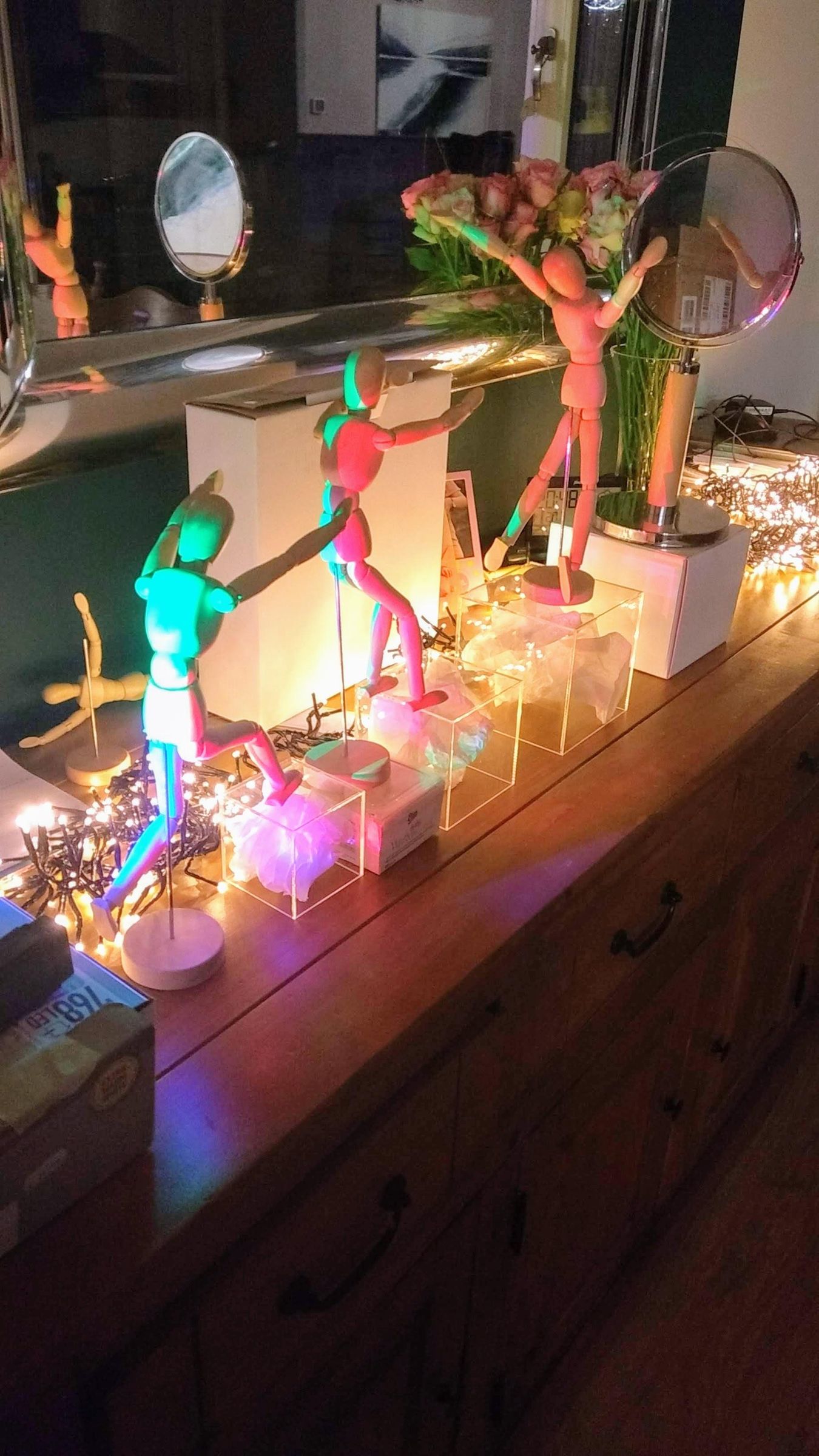 Fiber Optics, Acrylic Rods and Led Panel in the Visual Art Project ...