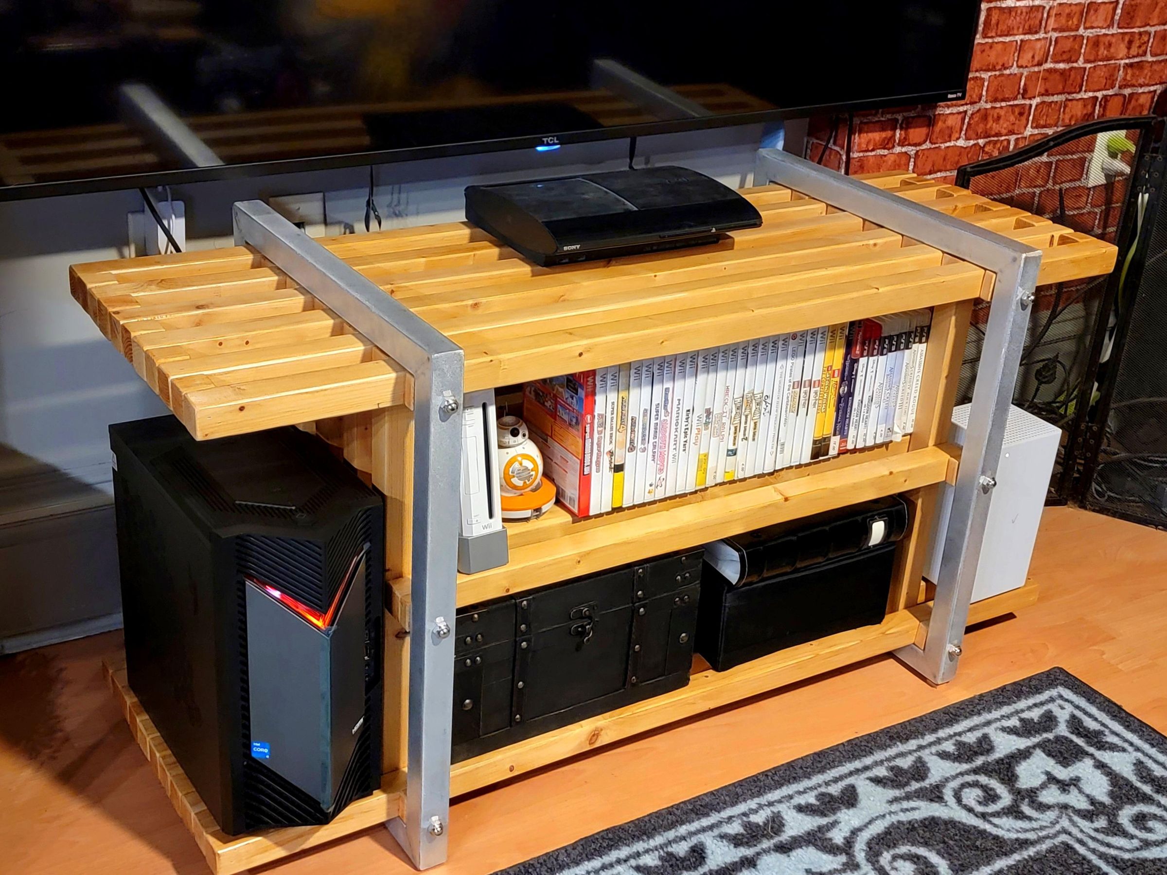 Industrial Style Entertainment Center : 12 Steps (with Pictures ...
