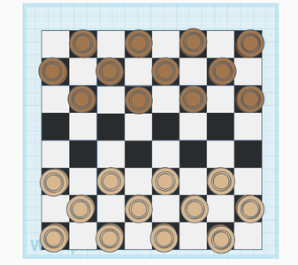How to Make a Checkerboard Set in 3 Easy Steps in TinkerCad : 3 Steps ...