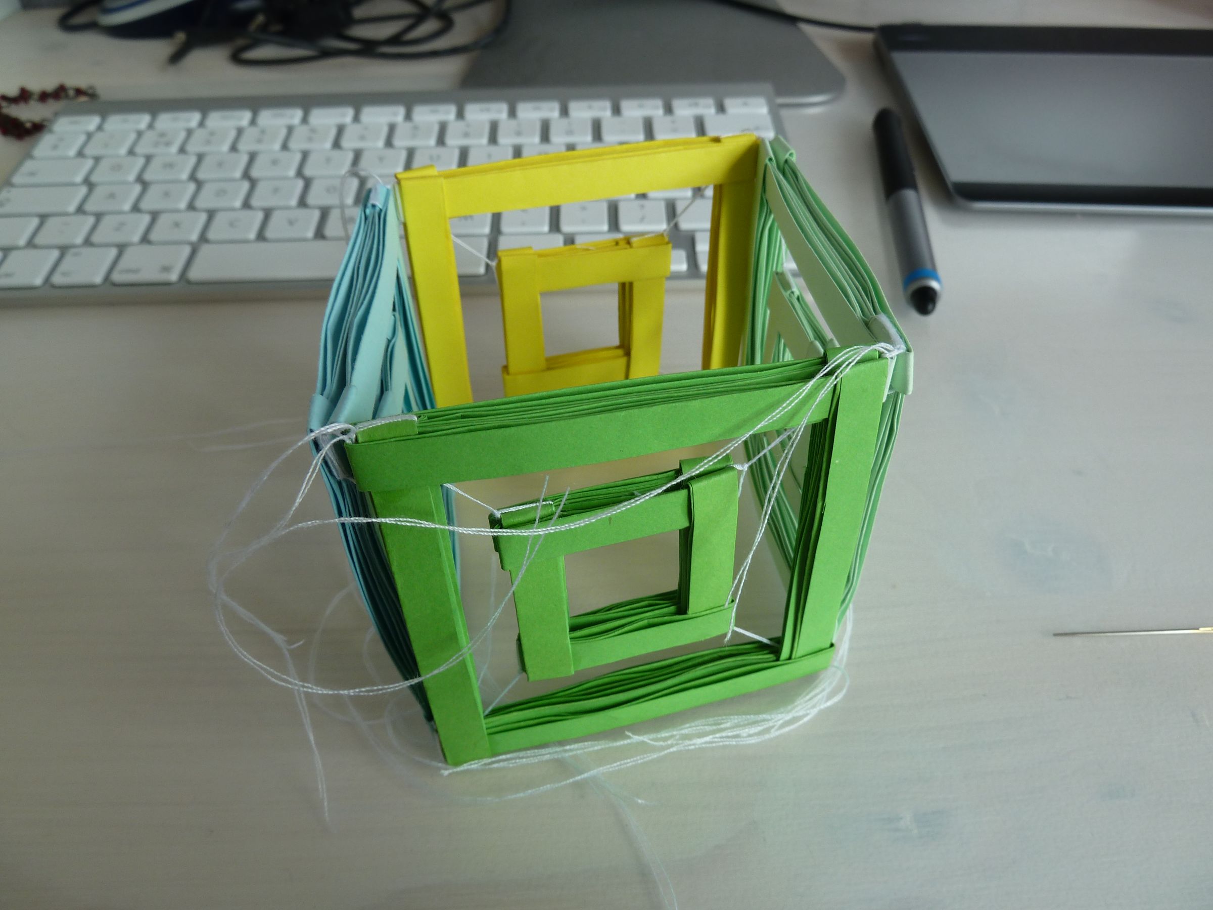 Windowed Paper Cube Lamp : 18 Steps (with Pictures) - Instructables