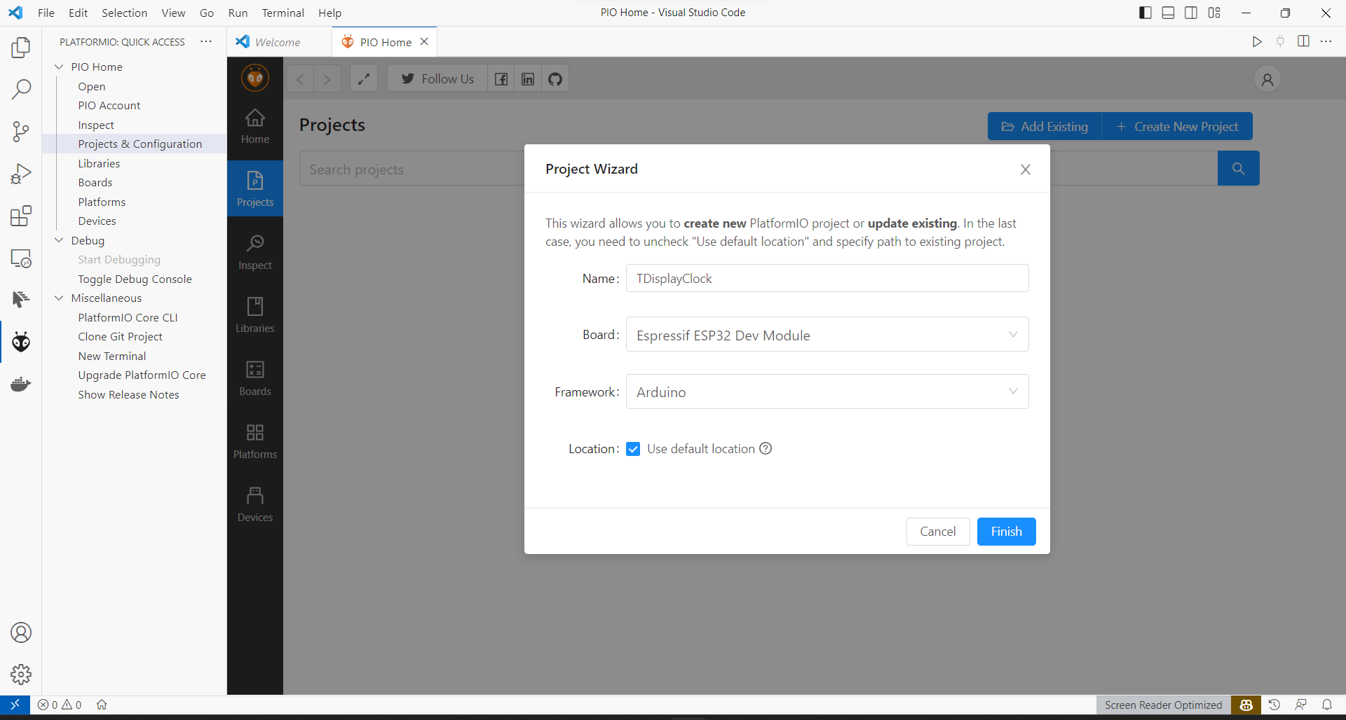 Extending a TFT_eSPI Example With TTGO T-Display Using PlatformIO, With ...