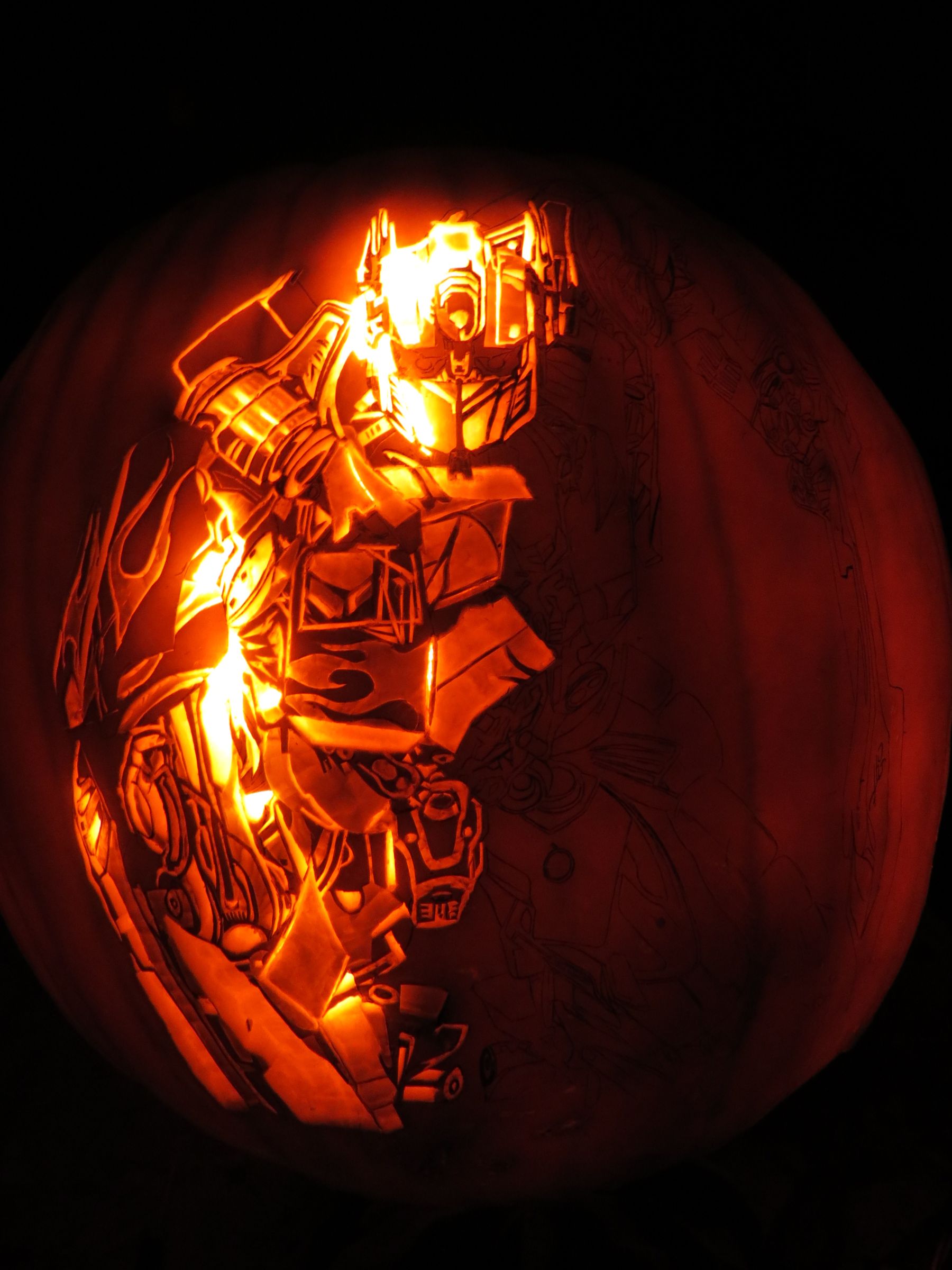 Optimus Prime Pumpkin