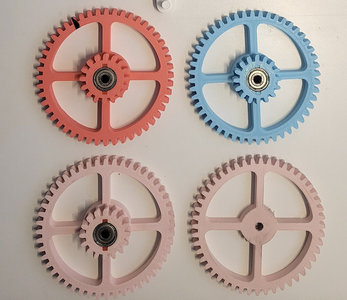 3d Printed Hand Crank Compound Gear Train : 4 Steps - Instructables
