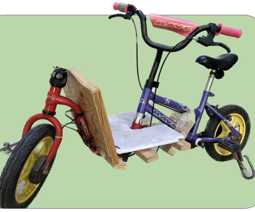 Mini Cargobike (No Weld and Fully Reversible Build) for Kids. English ...