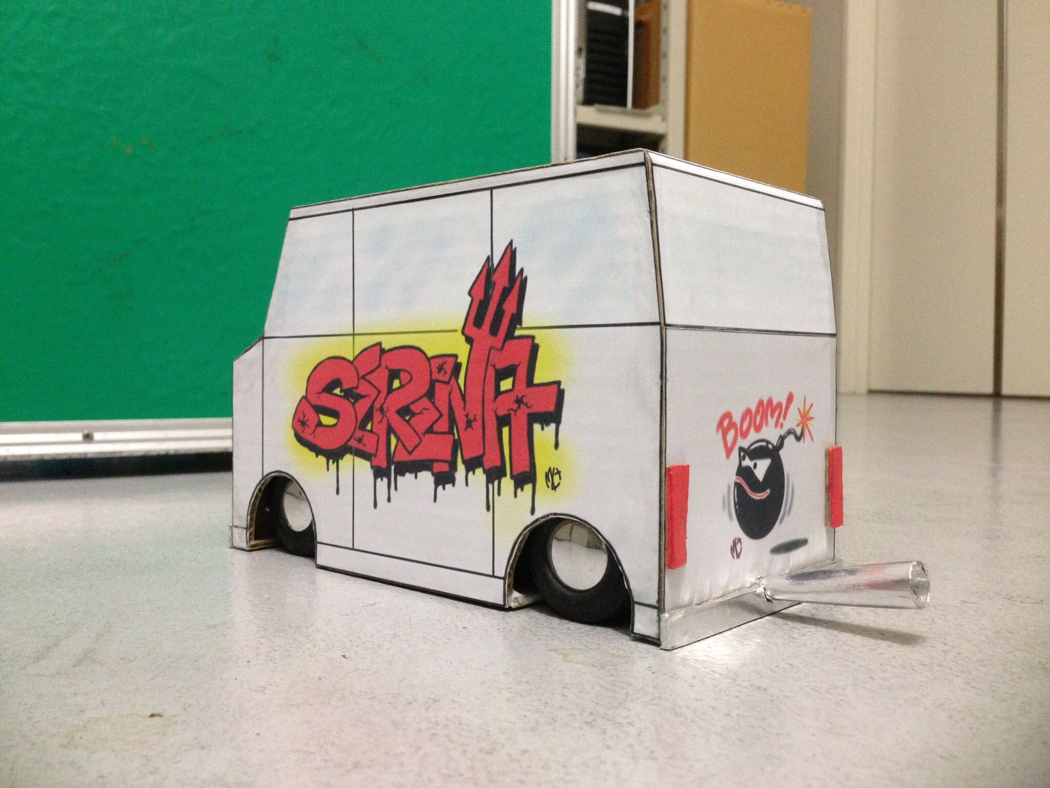 Papercraft(cardboard) Slammed Delivery Van : 4 Steps (with Pictures ...