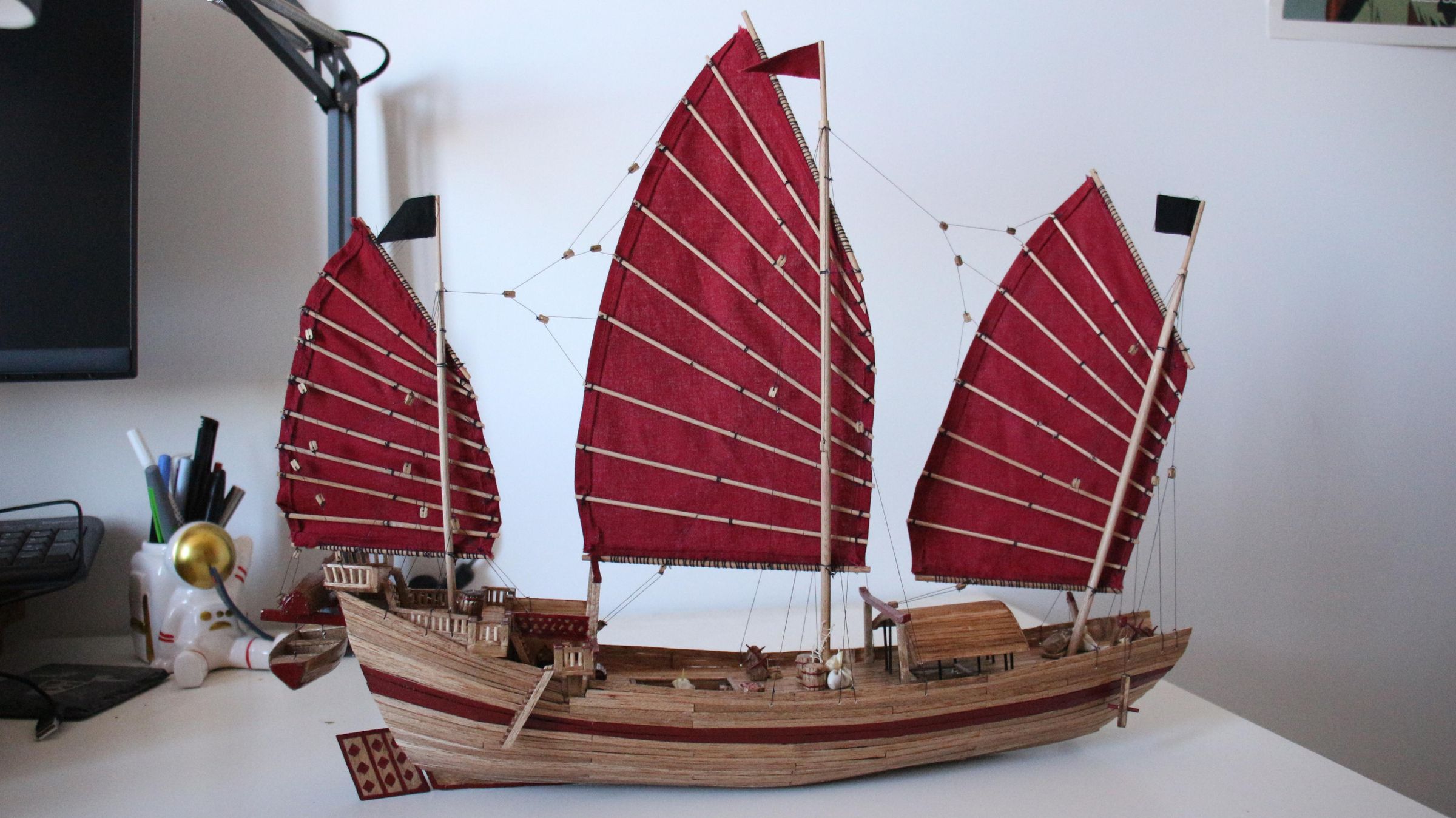 Made a Chinese Pirate Junk Ship Out of Balsa Wood : 11 Steps (with ...