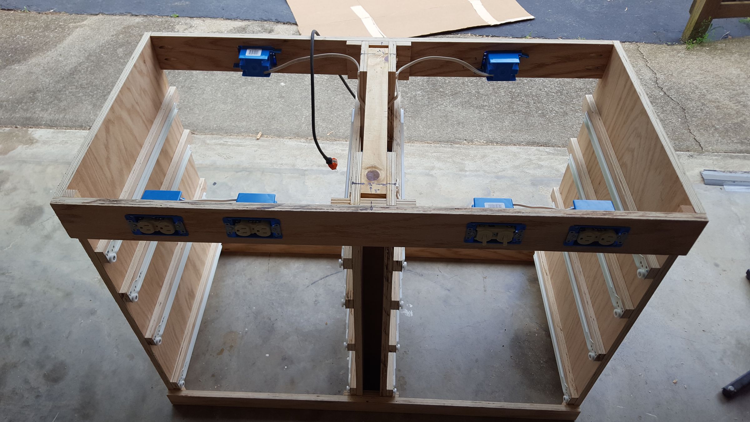Workbench With Drawers, Power, and Wood Vise : 15 Steps (with Pictures ...