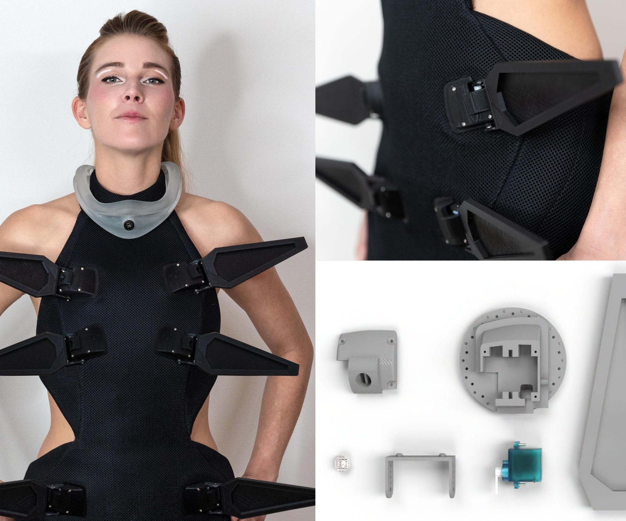 ROBOTIC OPEN-SOURCE SCALE DRESS || Mechanic Modular 3D Printed Parts ...