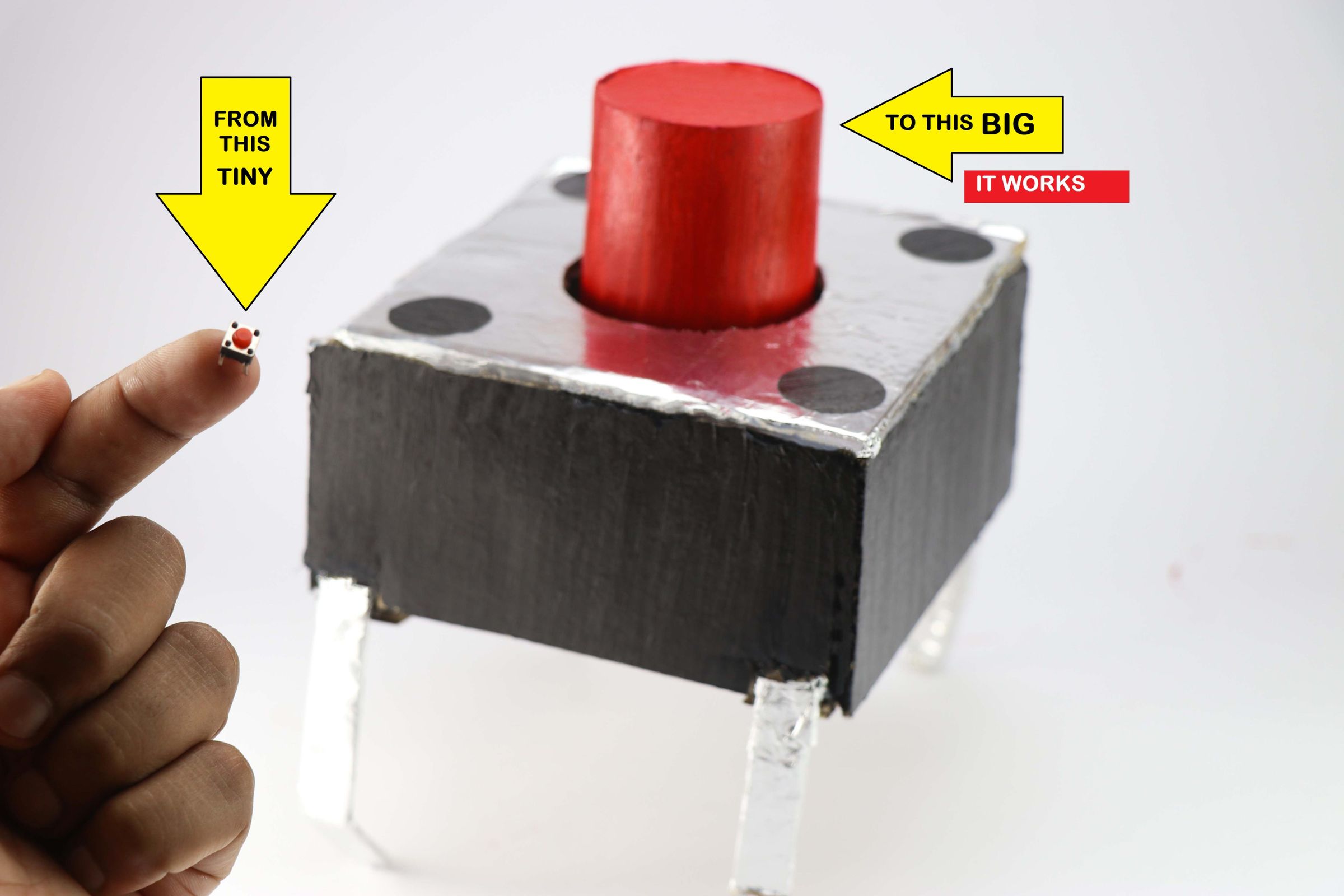 How to Make Big Push Button That Works : 9 Steps (with Pictures ...