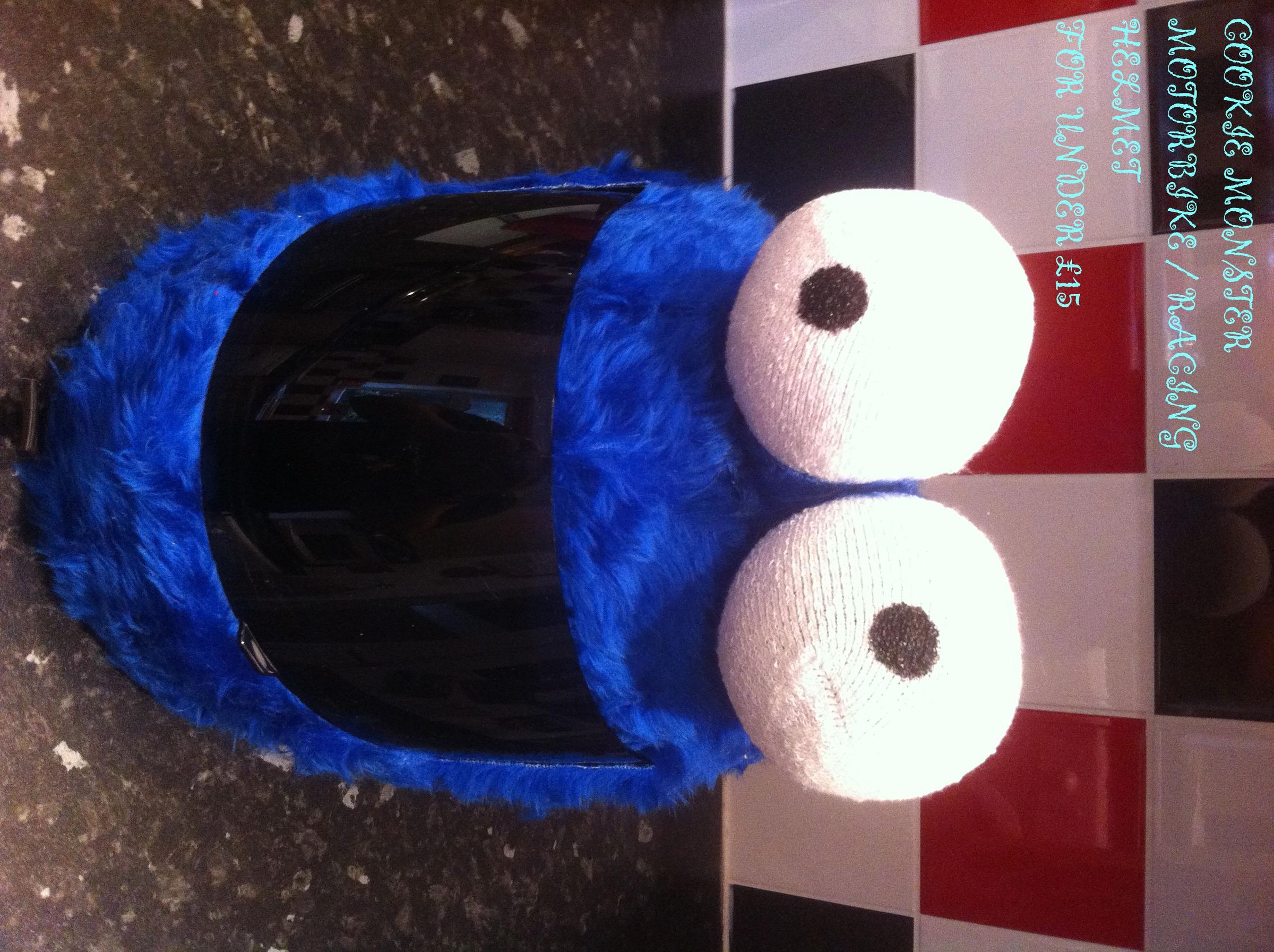 COOKIE MONSTER RACING HELMET : 6 Steps - Instructables