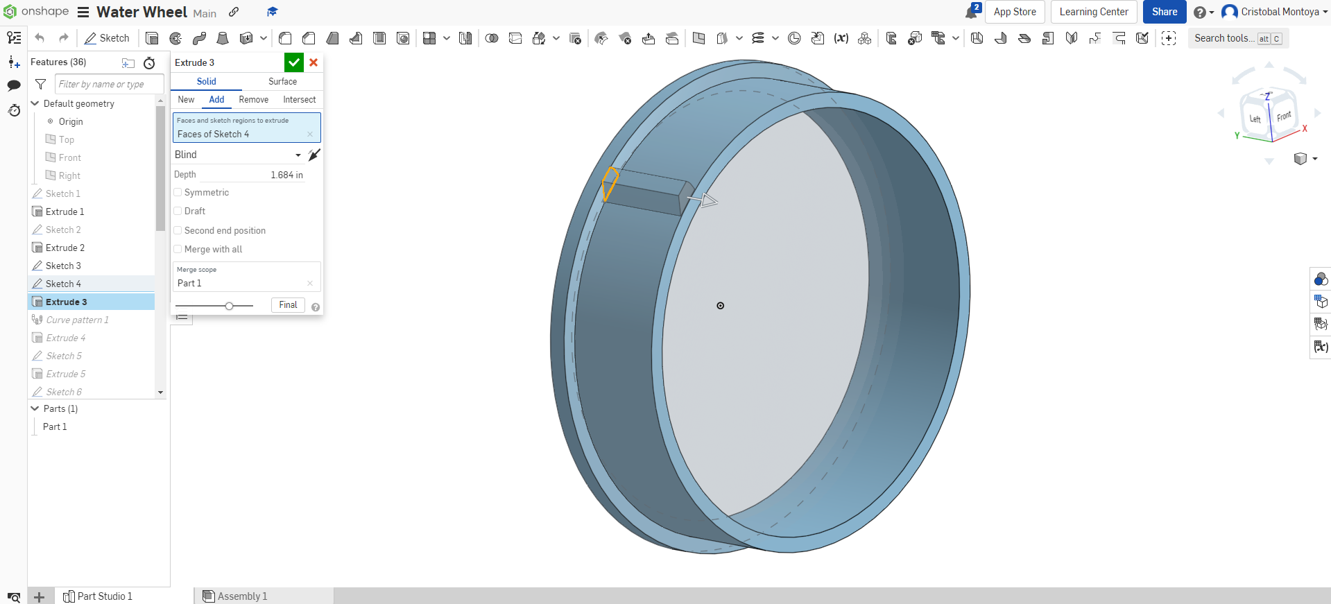 How to Make Water Wheel on Onshape : 15 Steps - Instructables