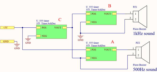 How To Use Piezo Buzzer Beeper With 555 Timer 6 Steps Instructables