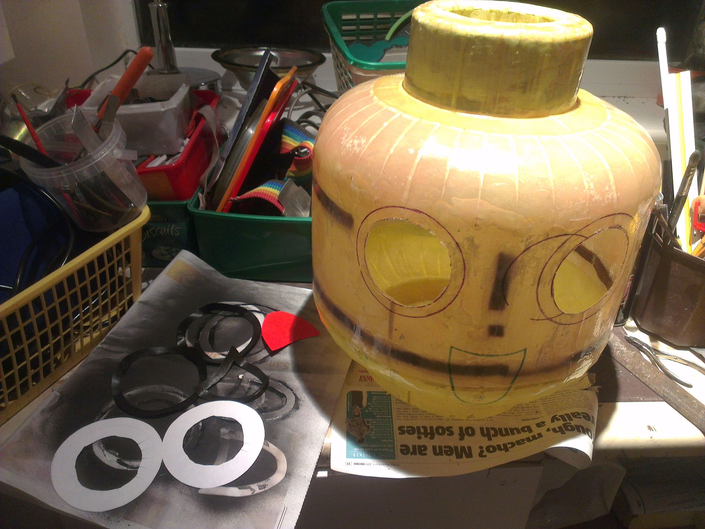 Chuck Greene Cosplay (With Servbot Lego Mask) : 8 Steps (with Pictures ...