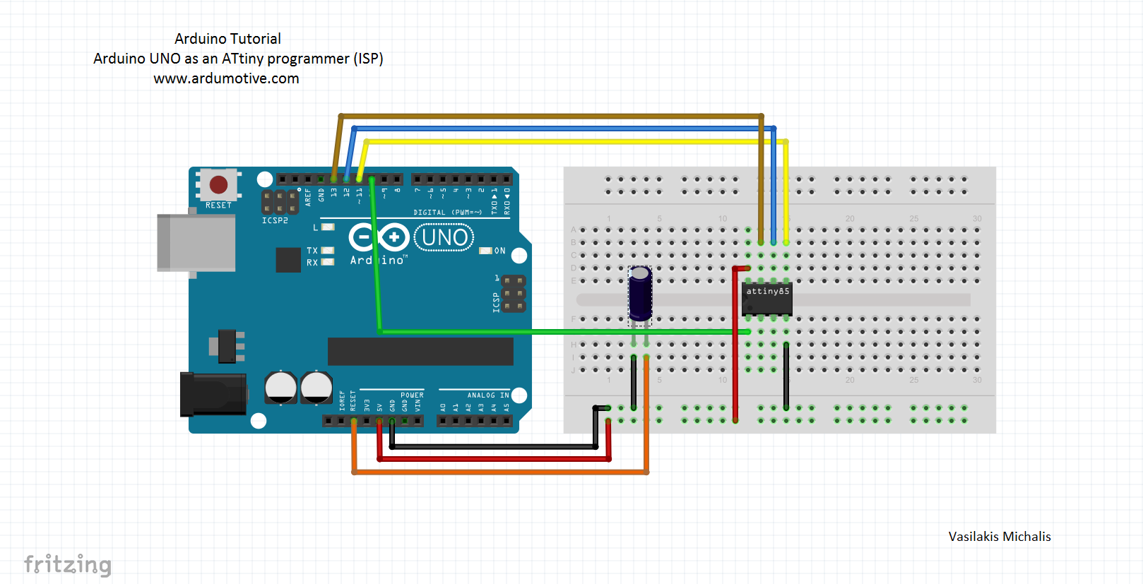 How to Program the ATtiny85 With the Arduino Uno Board : 6 Steps (with ...