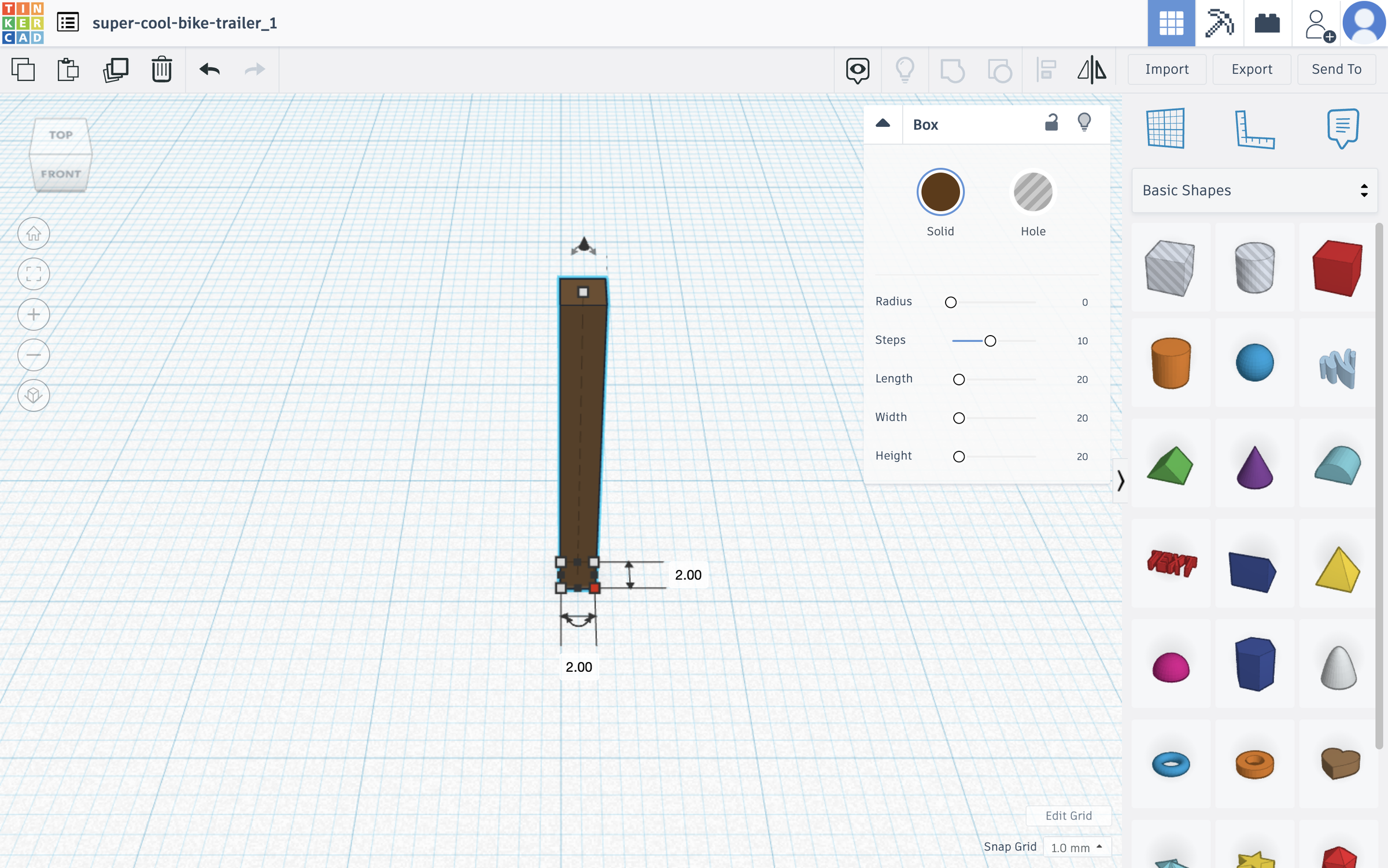 Design Your Own Super Slick Bike Trailer and Hitch Using Tinkercad : 12 ...