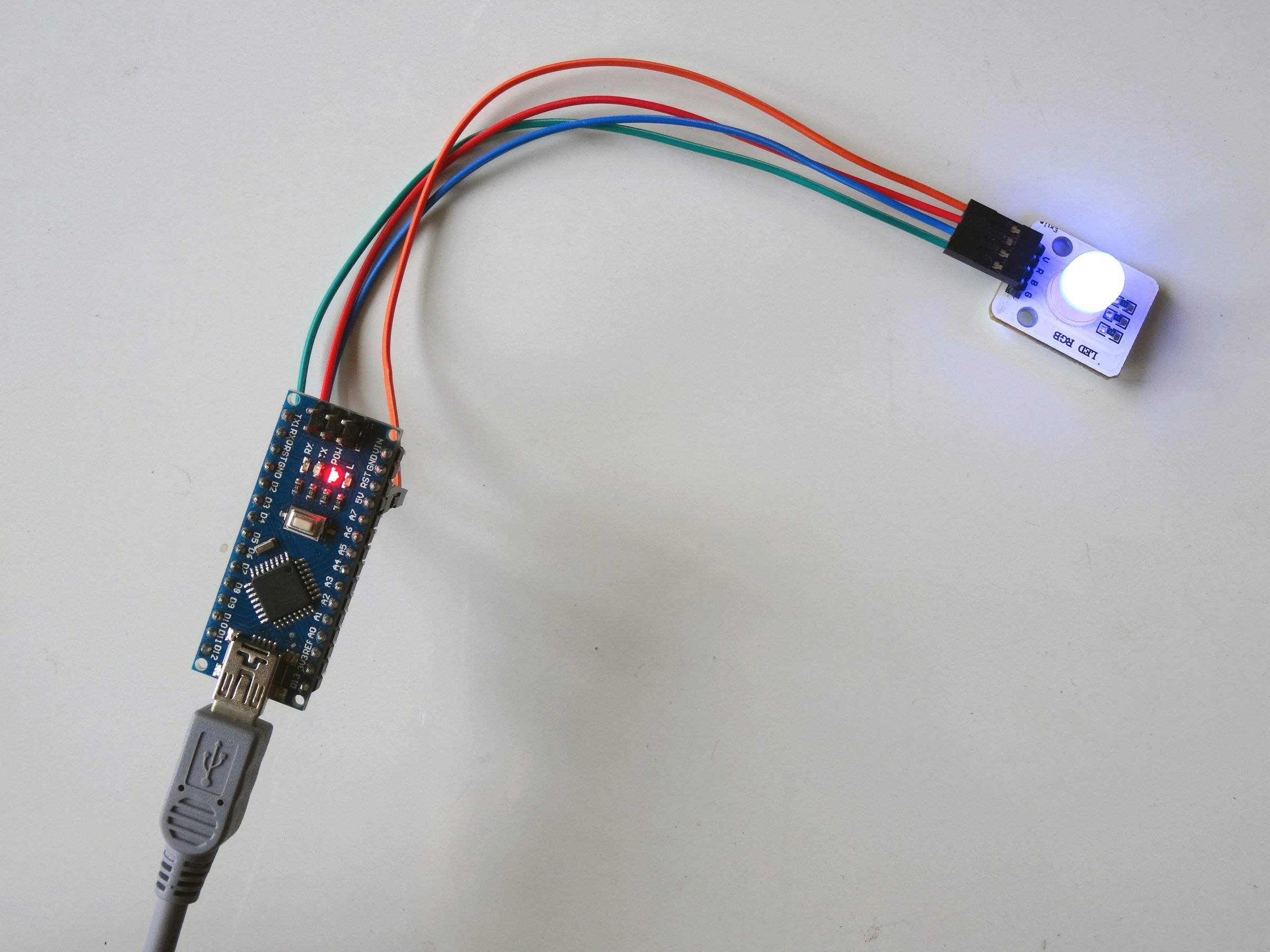 Arduino Nano and Visuino: Animate the Colors of RGB LED : 7 Steps (with ...