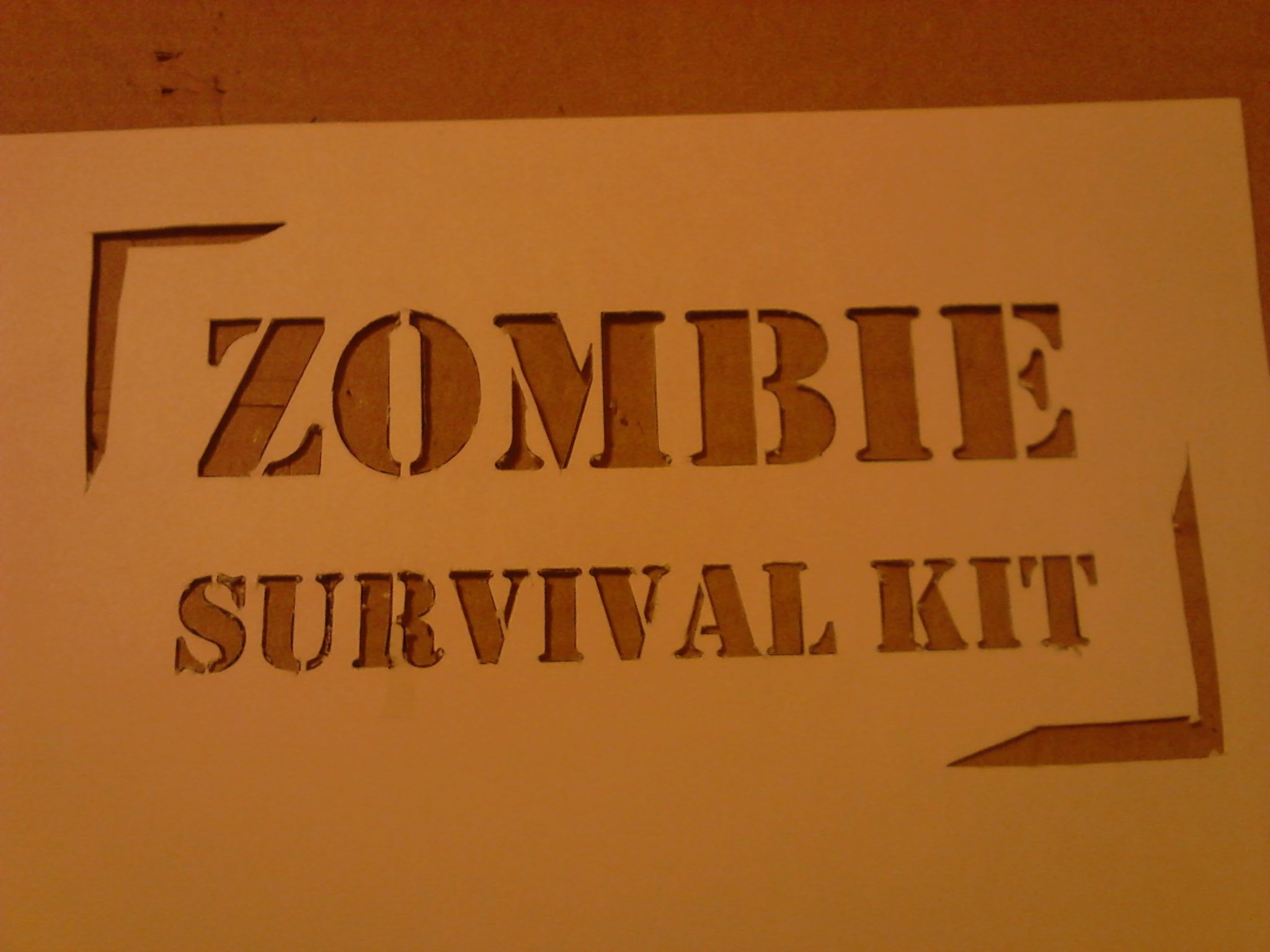 Zombie Apocalypse Survival Kit Candy Printouts
